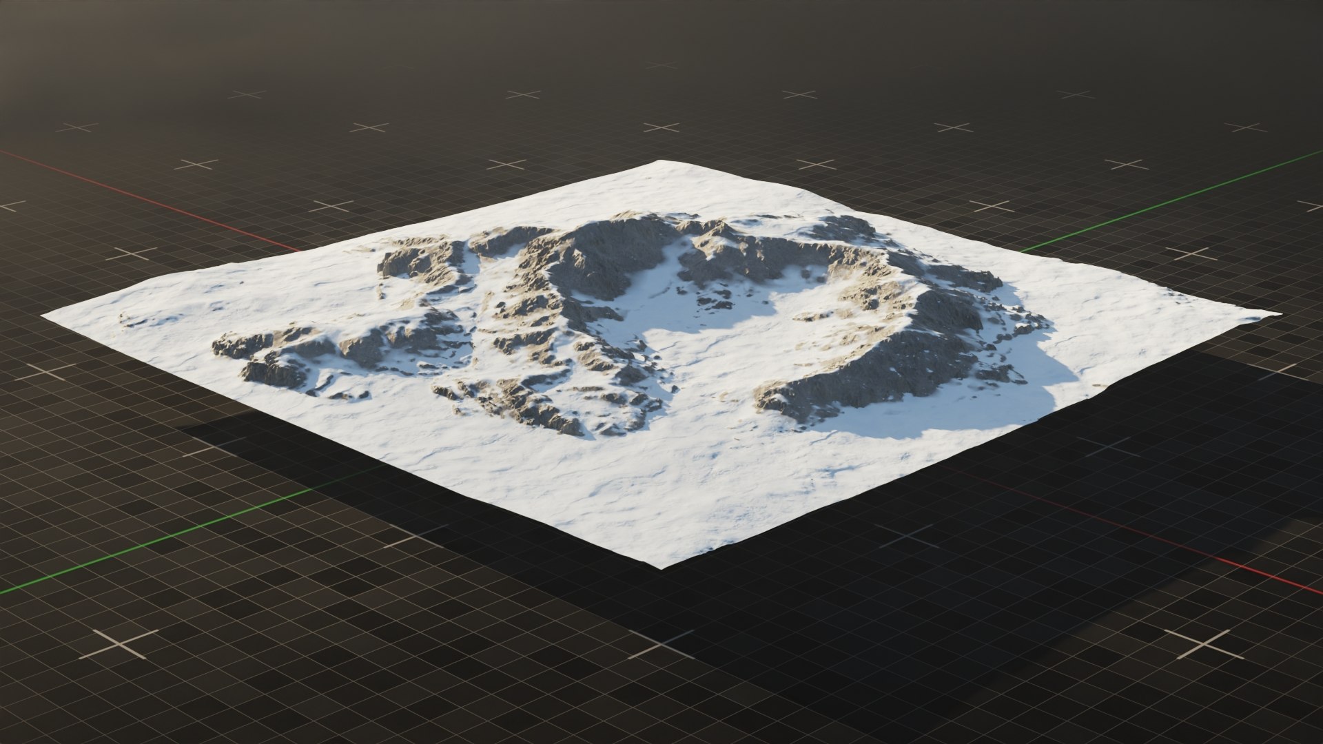 Tundra Mountain Terrain 4 3D Model - TurboSquid 2282395