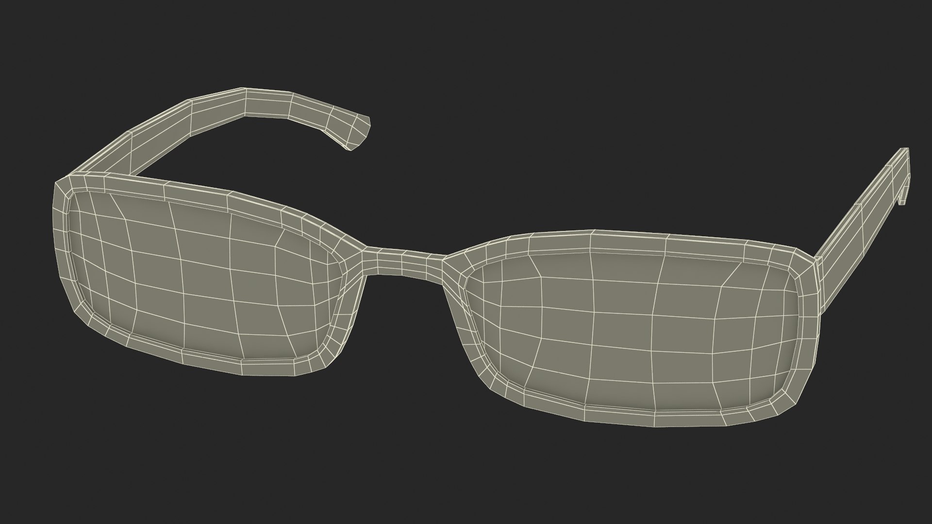 Brown Retro Optical Square Glasses 3D Model - TurboSquid 2147320