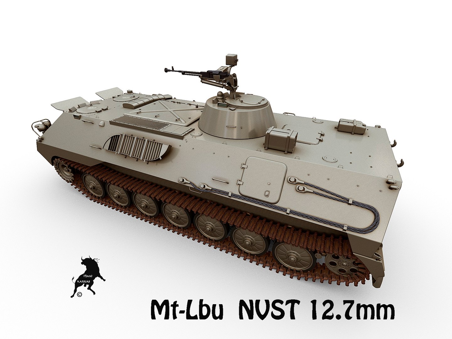 3D Model Mt-lb Nvst Machine Gun - TurboSquid 1160408