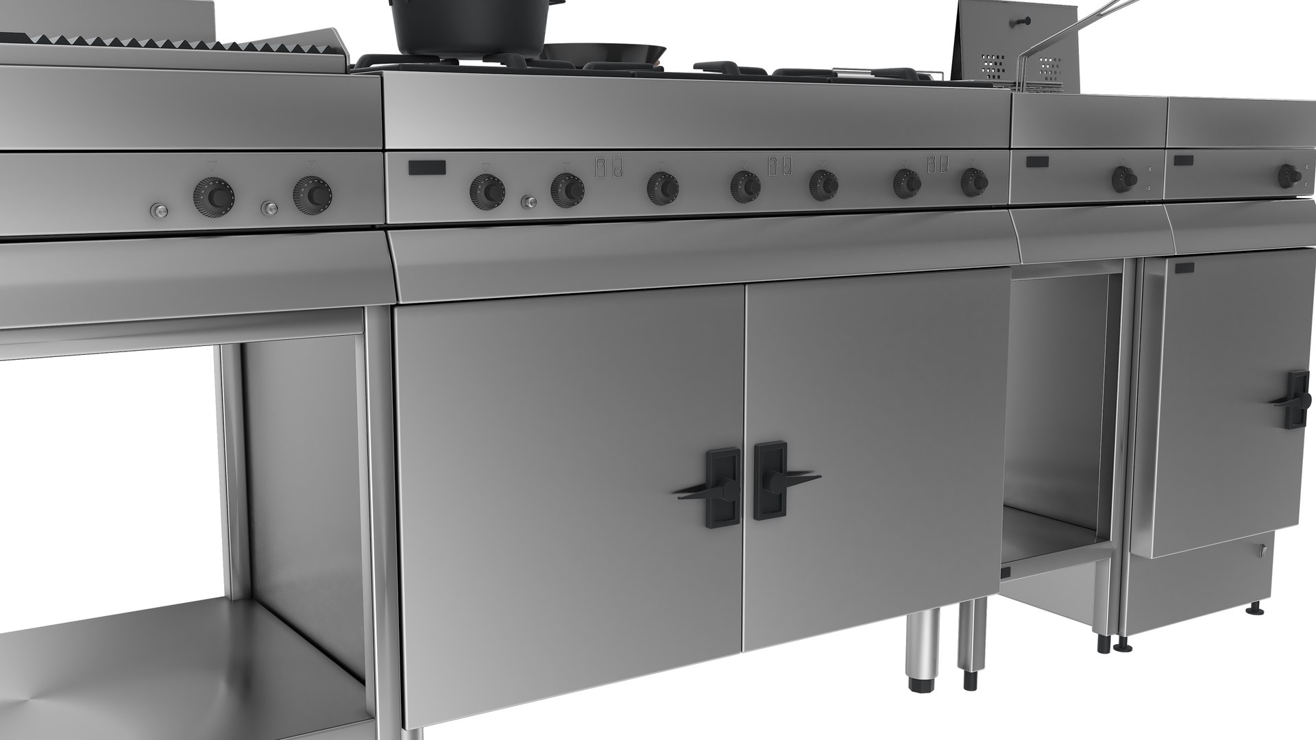 Kitchen Equipment Set 3D Model - TurboSquid 2213787