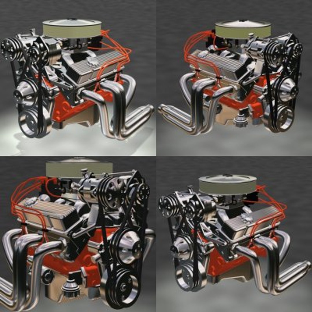 4 different resolution small block 3d max