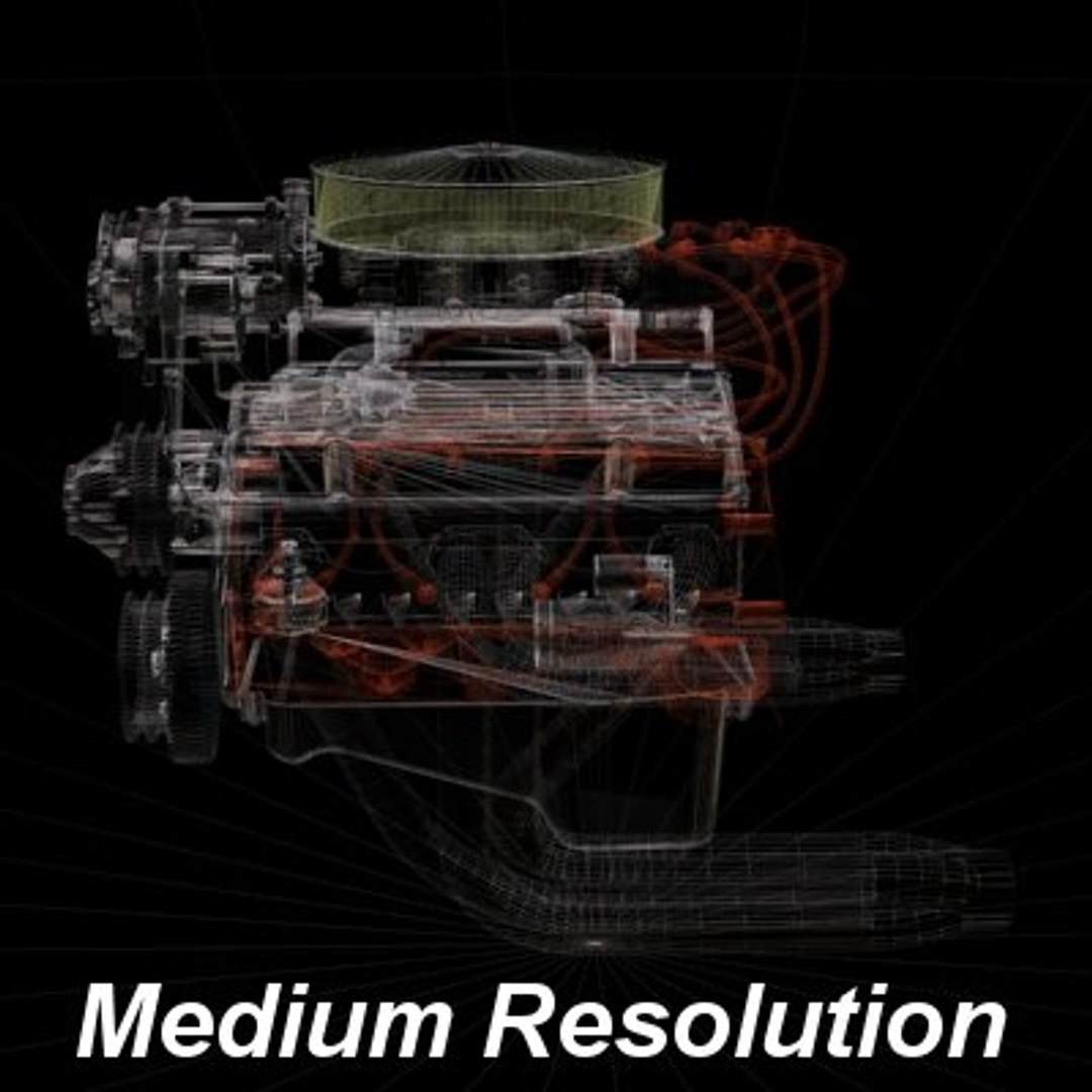 4 different resolution small block 3d max