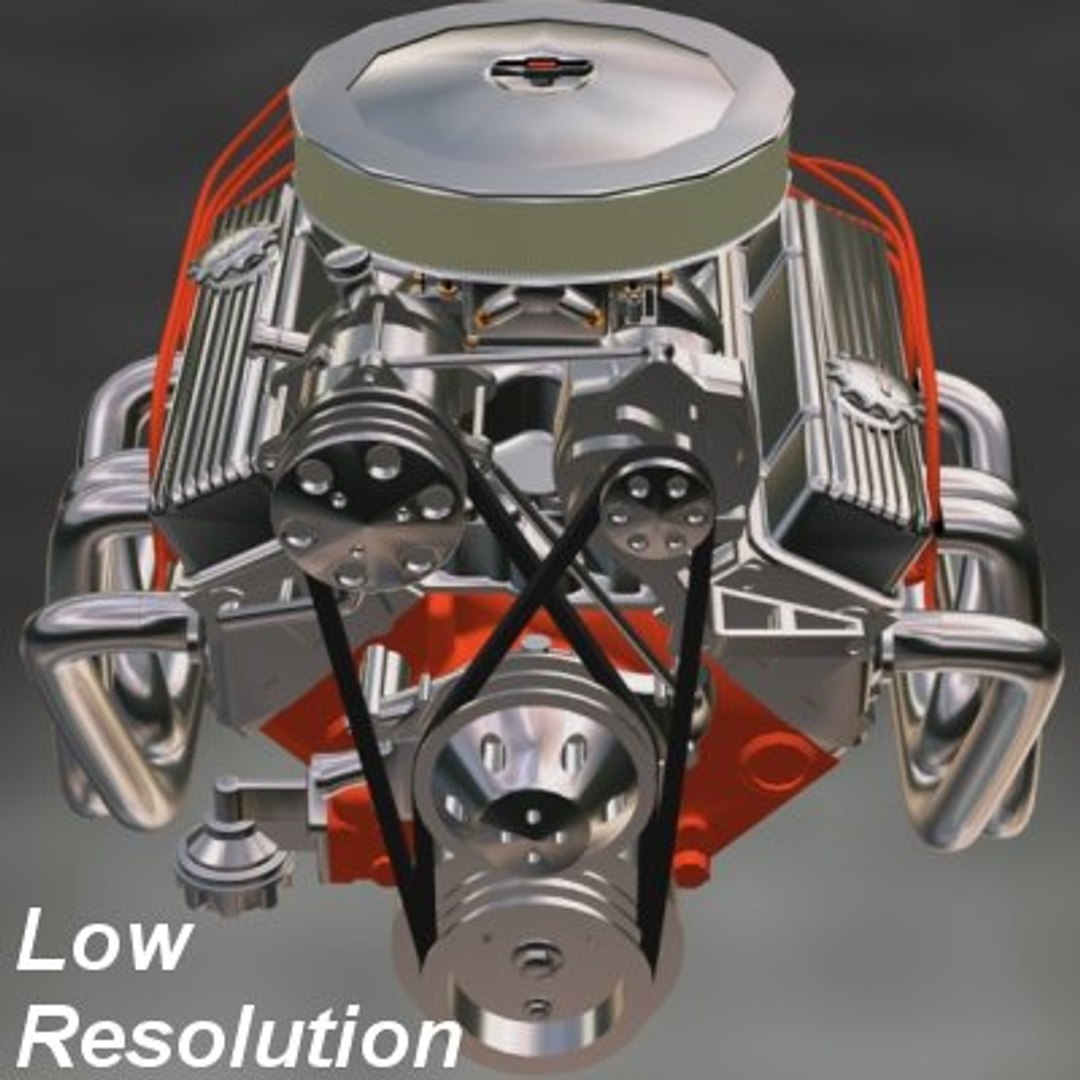 4 different resolution small block 3d max