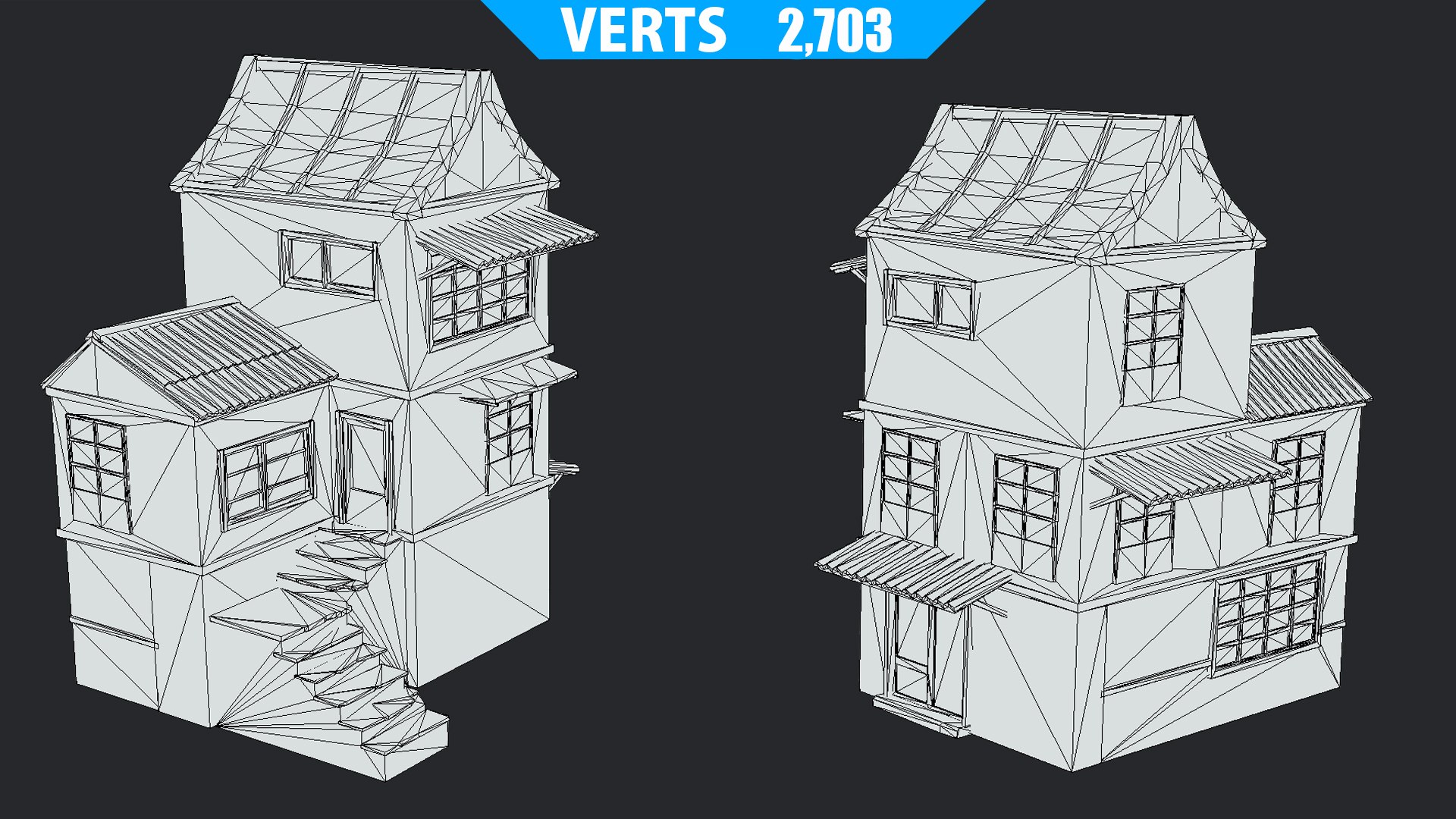 3D House Color C Green - TurboSquid 1435924
