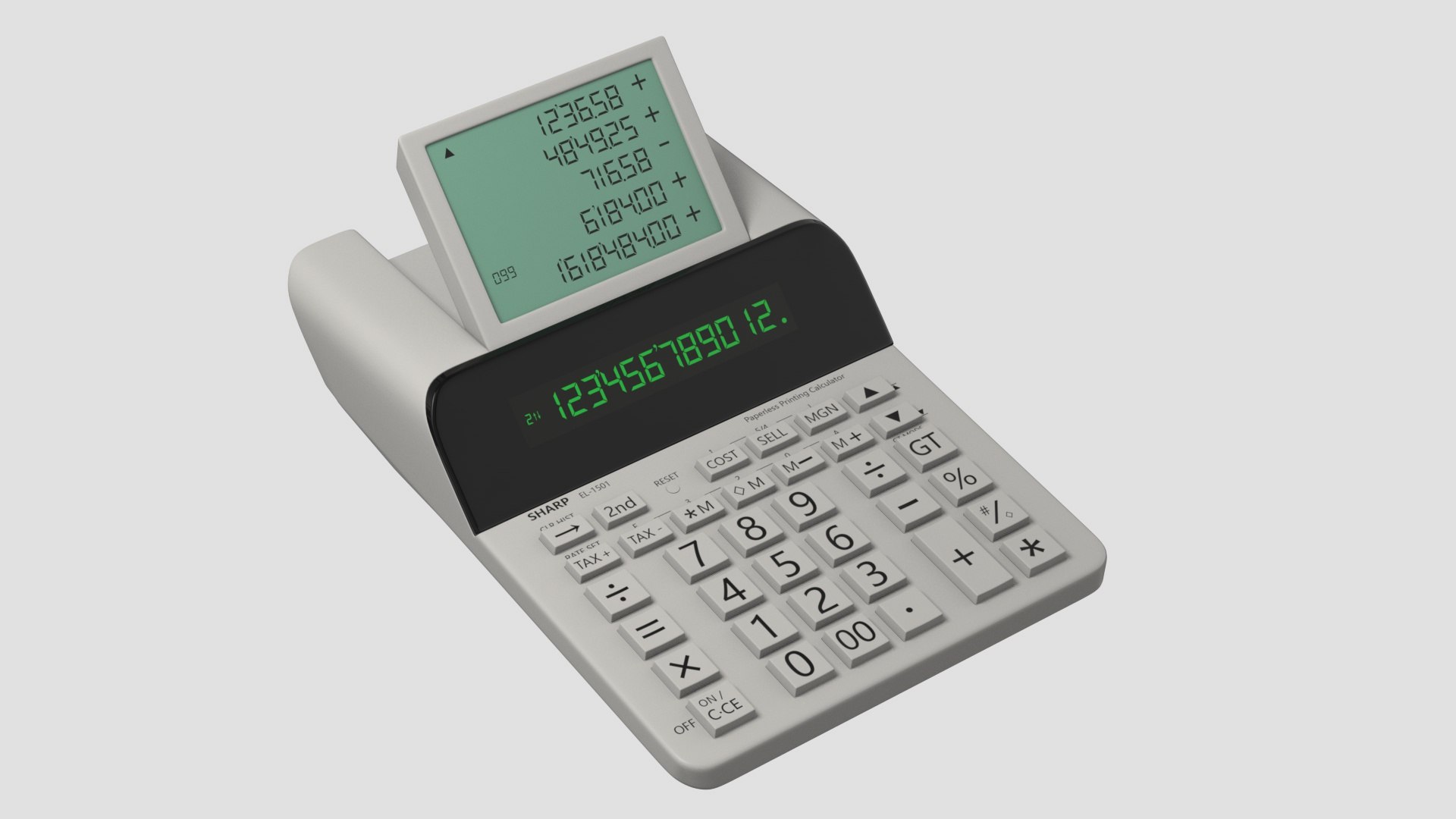 3D Sharp El-1501 Calculator - TurboSquid 1711089
