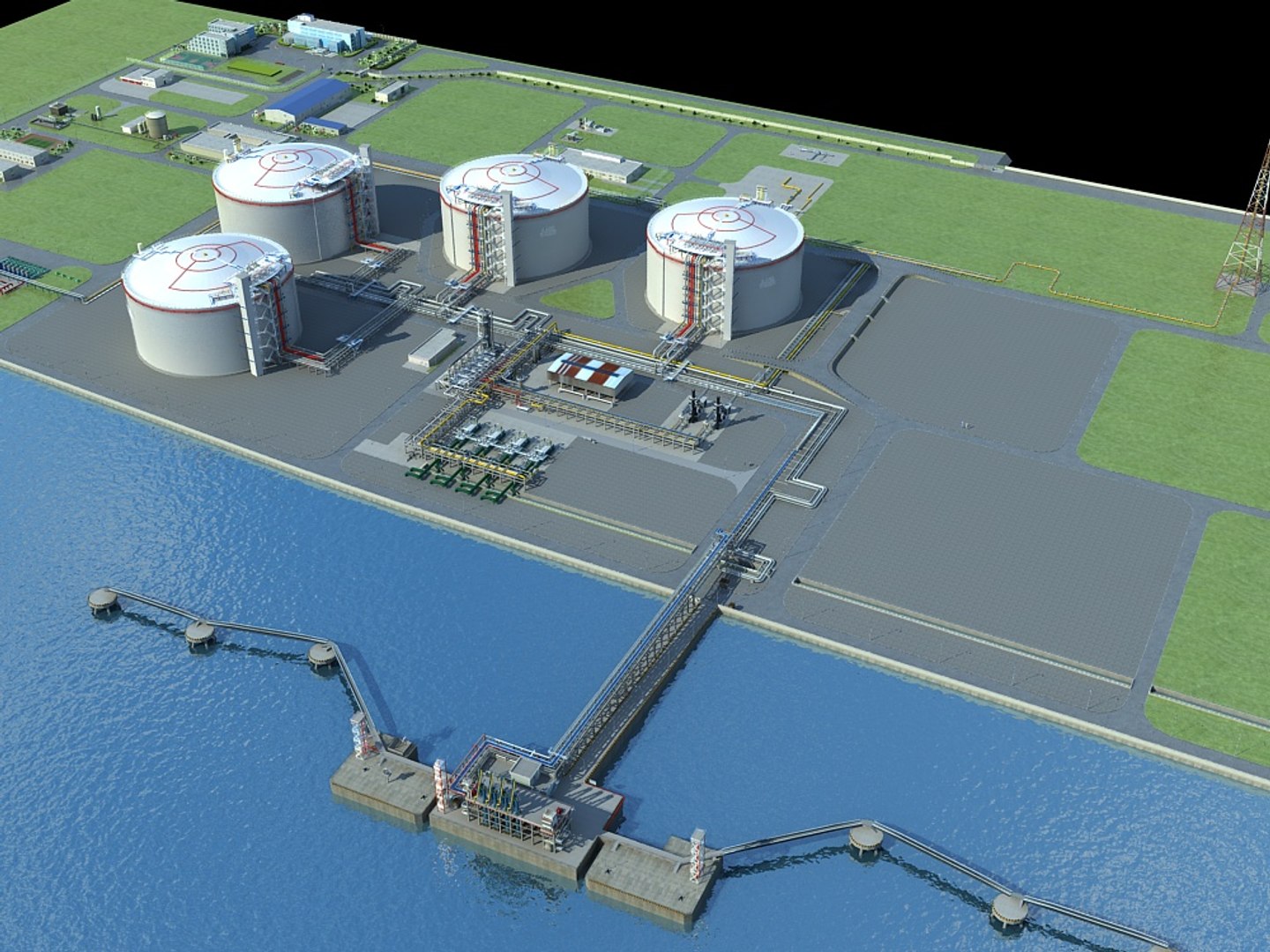 3D Port Lng Model - TurboSquid 1431089
