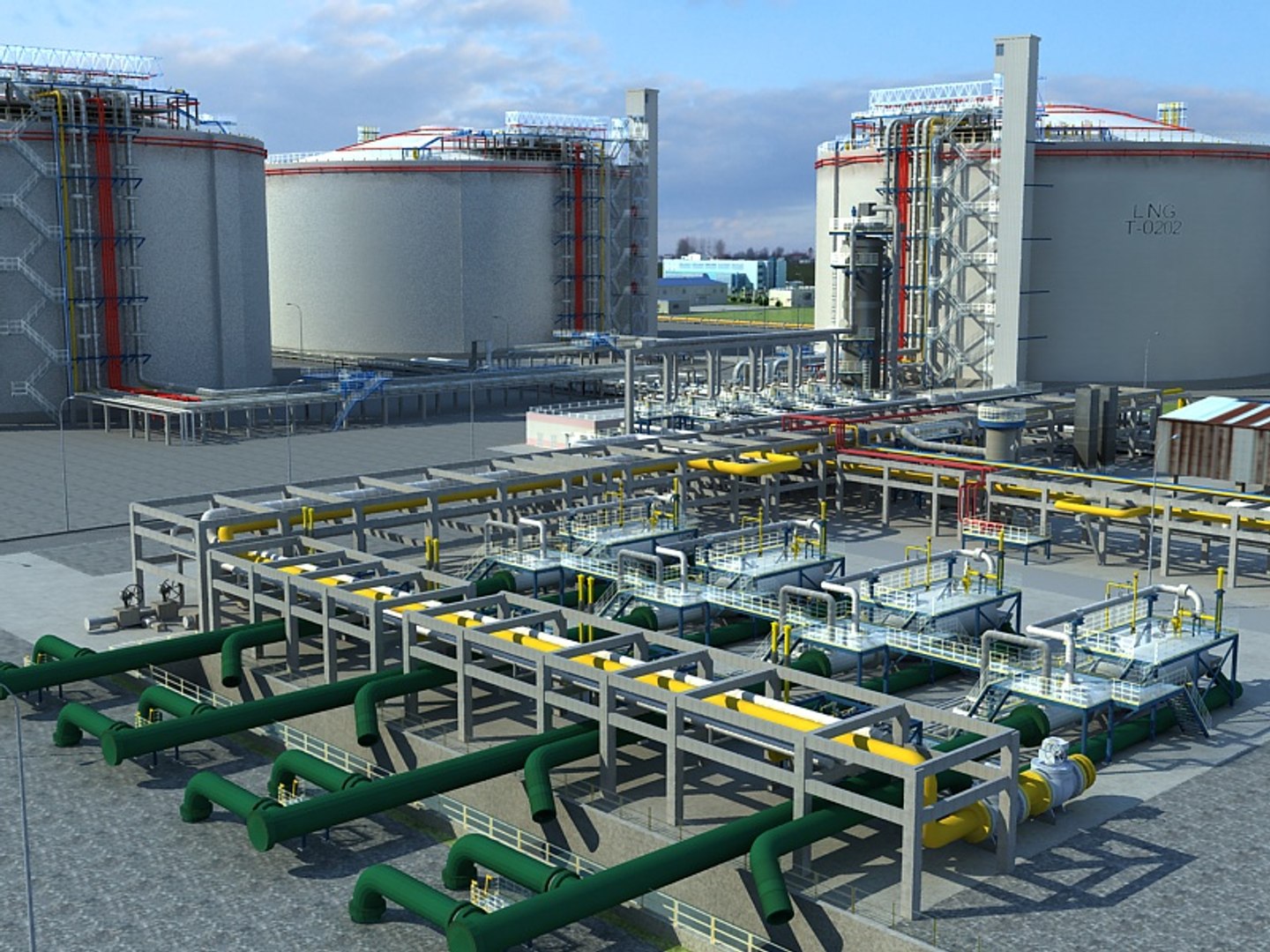 3D port lng model - TurboSquid 1431089