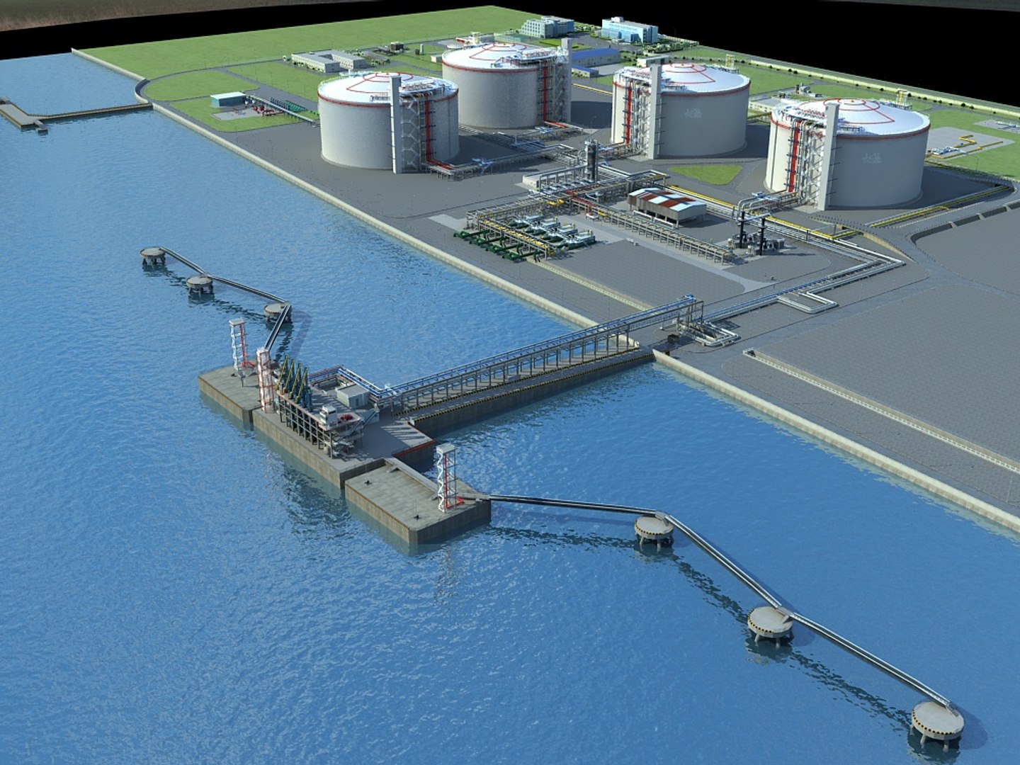 3D Port Lng Model - TurboSquid 1431089