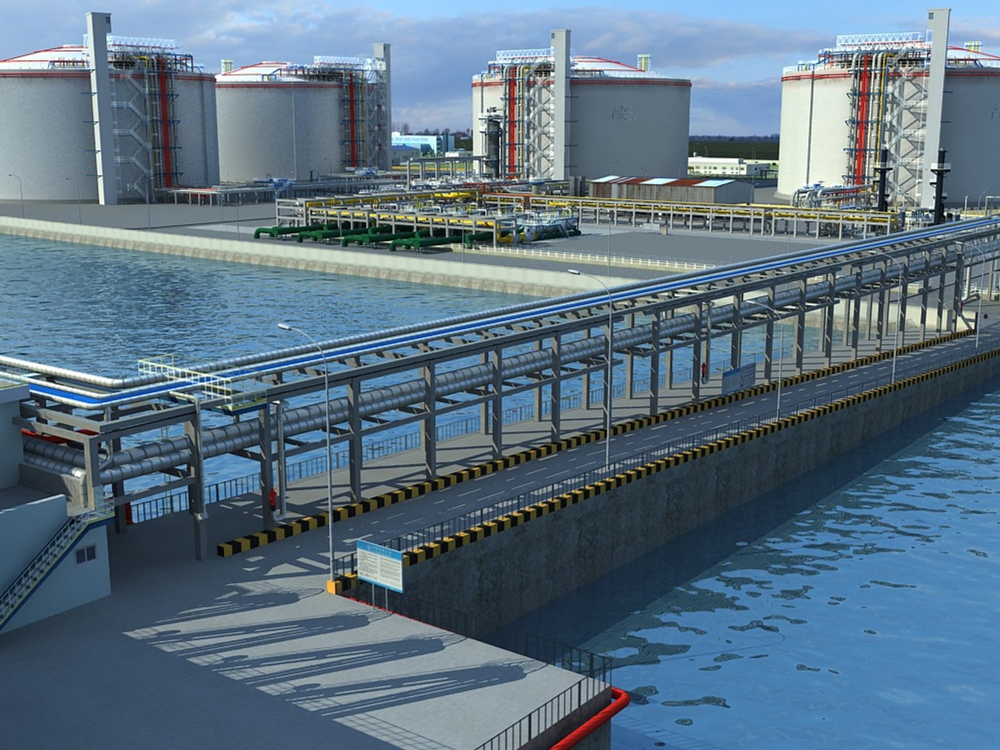 3D port lng model - TurboSquid 1431089