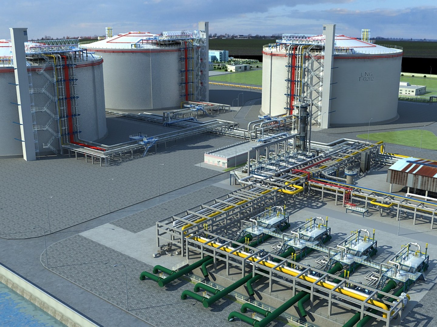 3D Port Lng Model - TurboSquid 1431089