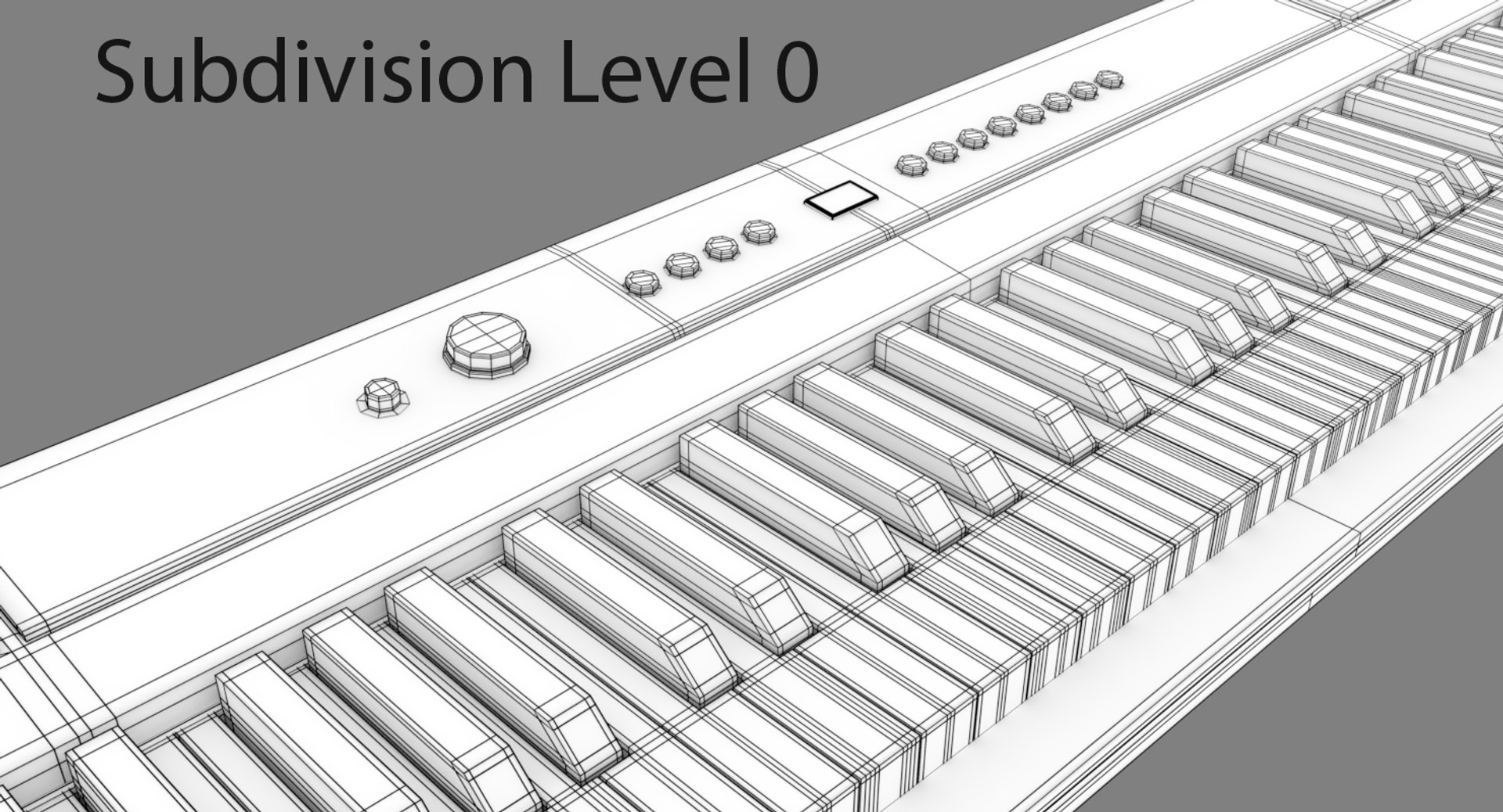 Pbr digital piano keys 3D model - TurboSquid 1425699