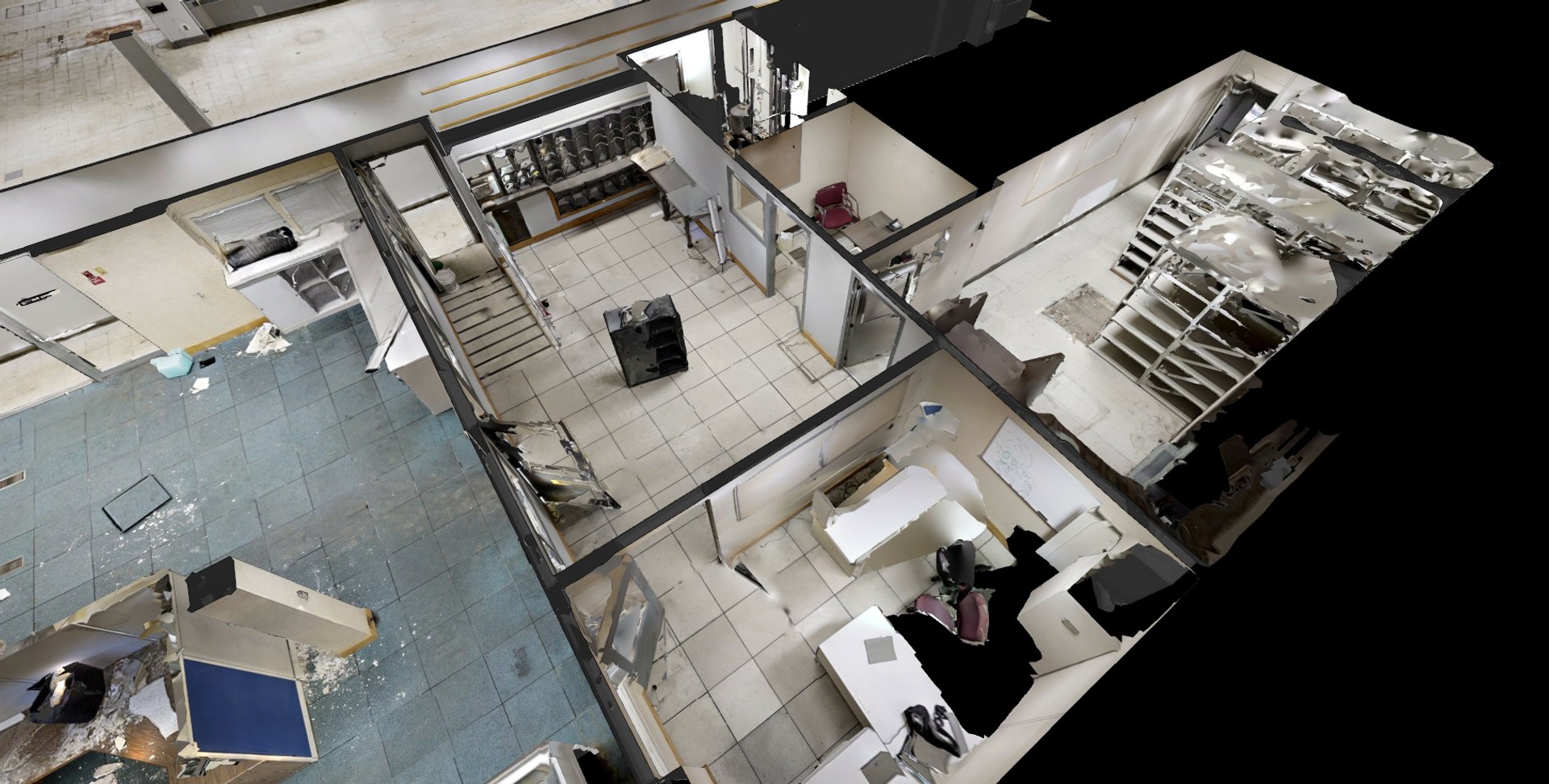 Abandoned office interior 3D model - TurboSquid 1366534