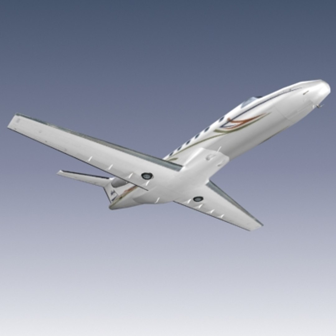 citation cj4 aircraft jets 3d 3ds