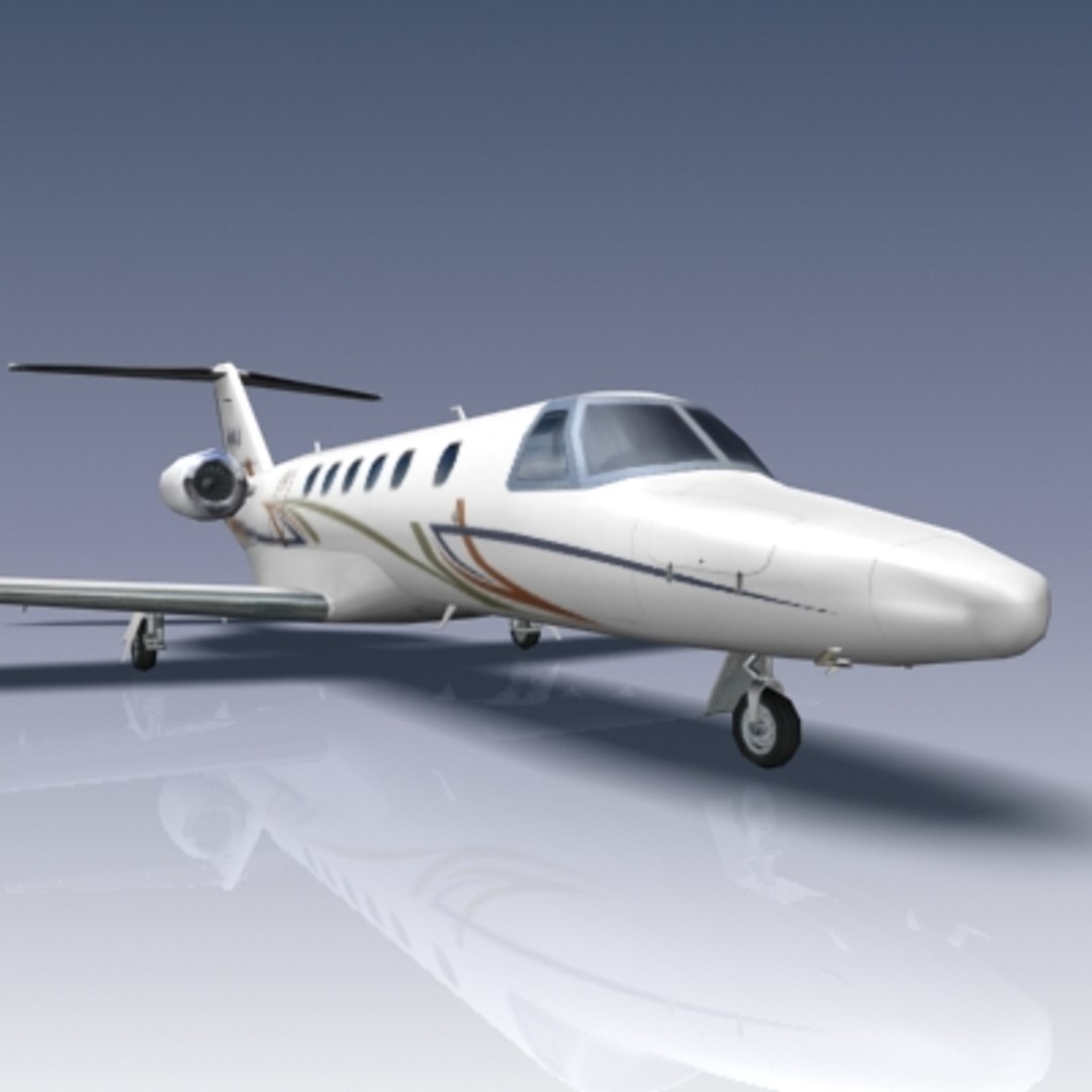 citation cj4 aircraft jets 3d 3ds