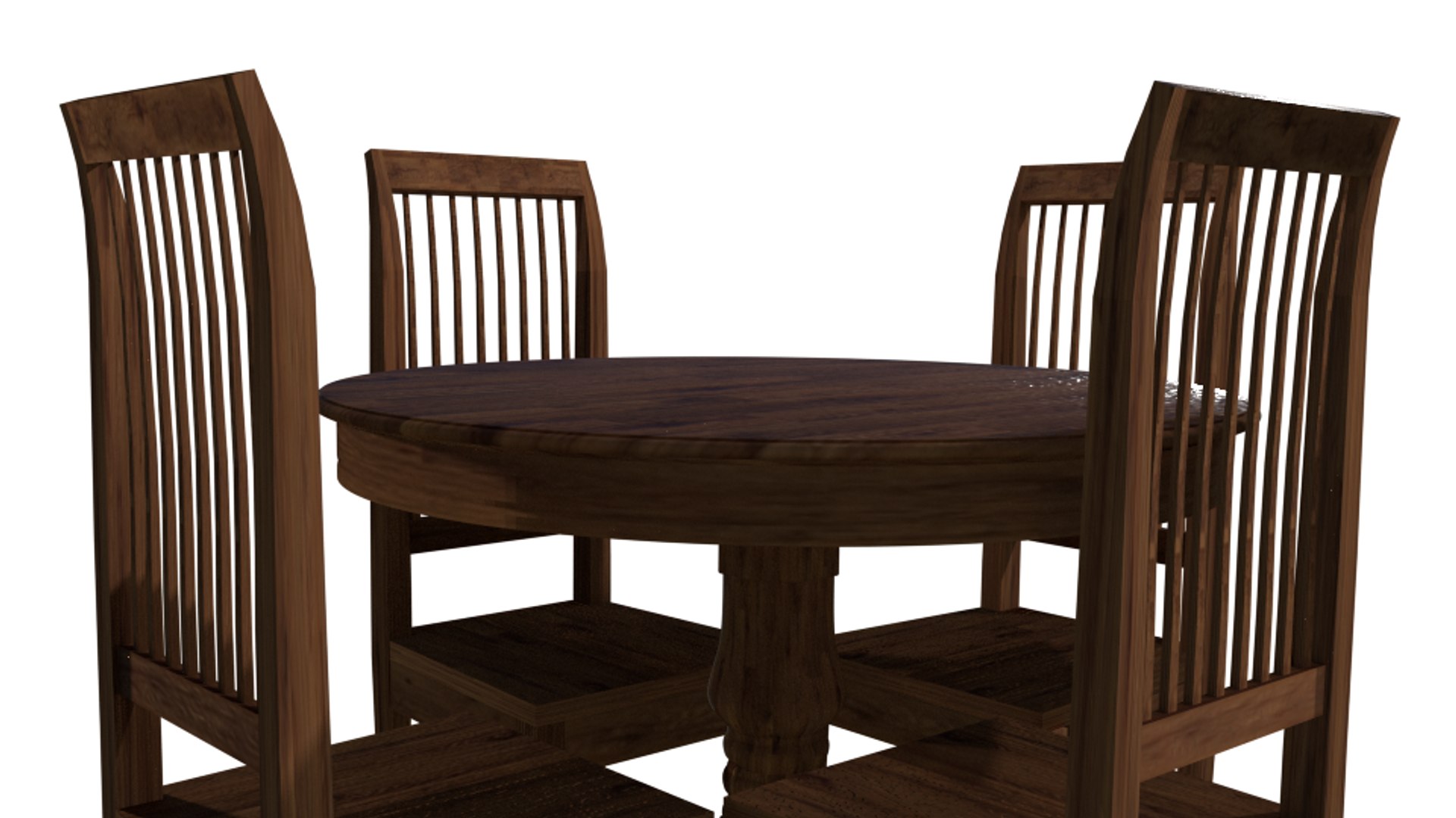 3d Kitchen Table Model