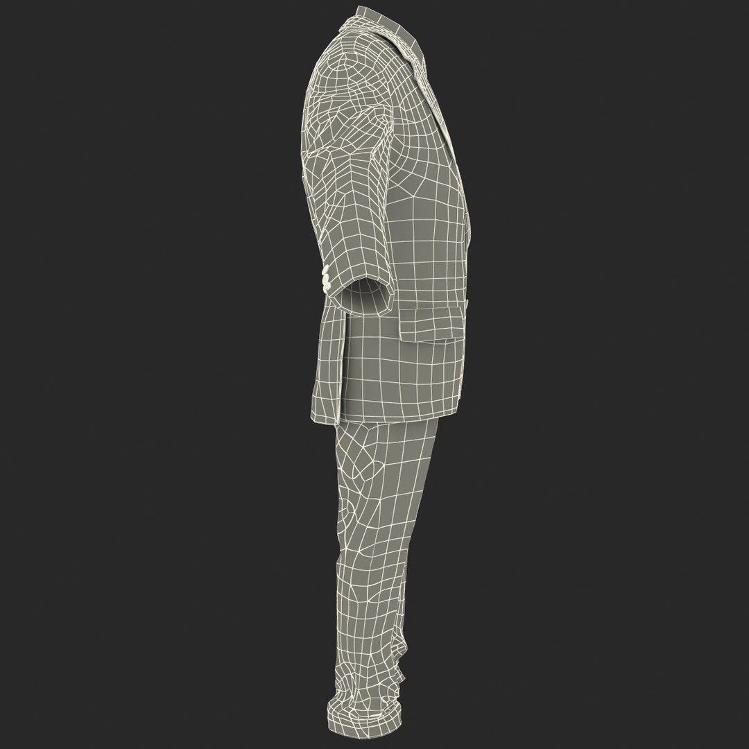 3d model men suit 8