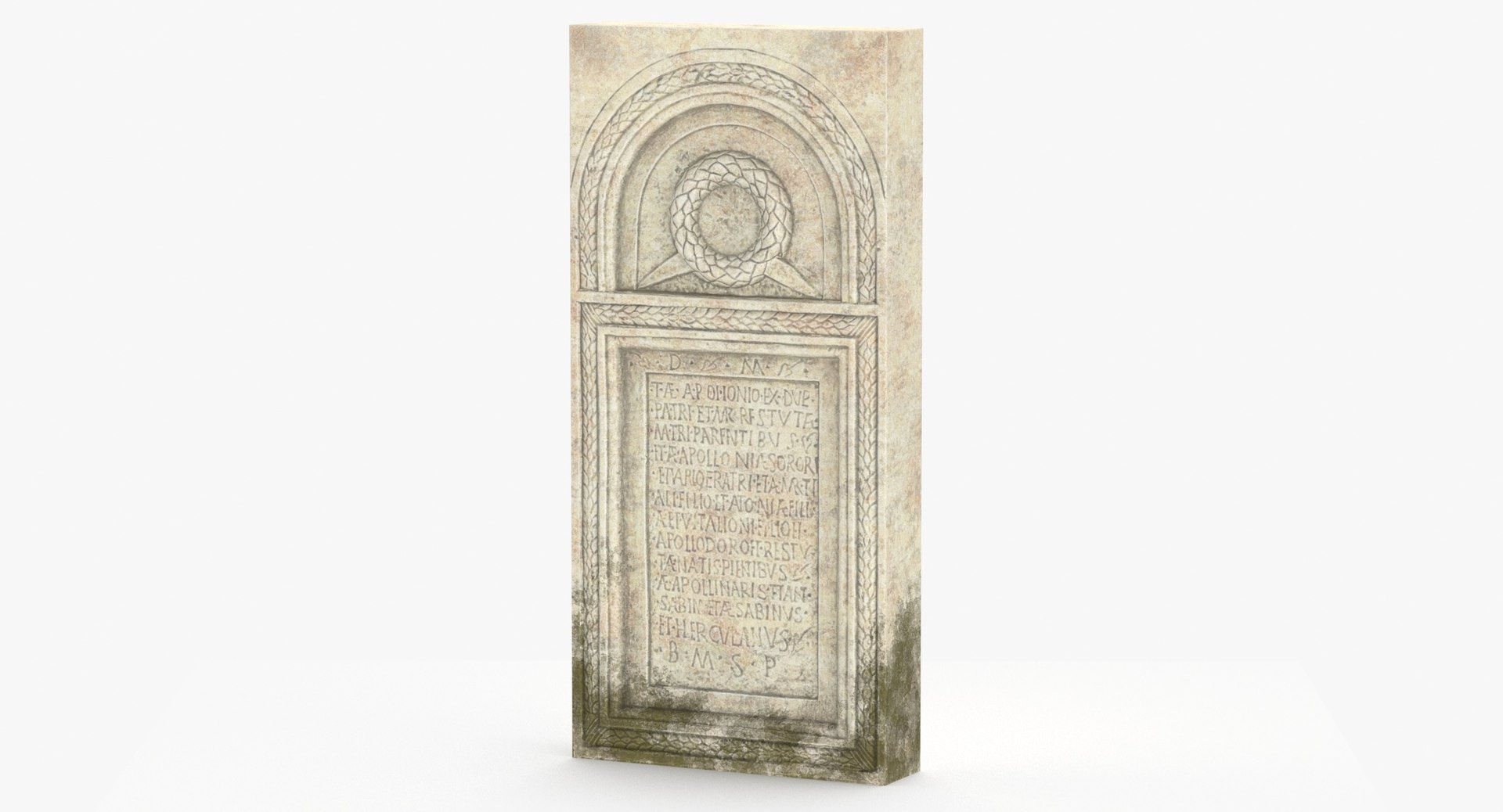 3D Roman Tombstone Epitaph 01 - TurboSquid 2210260