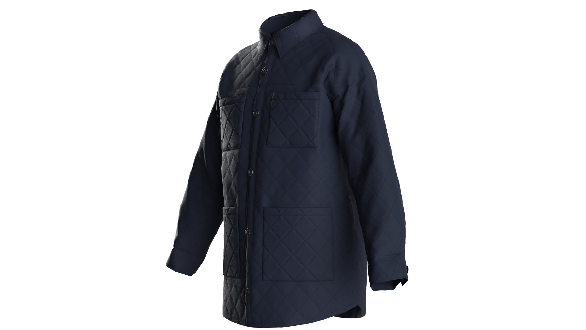 Male Capitone Jacket 3D Model - TurboSquid 2178015