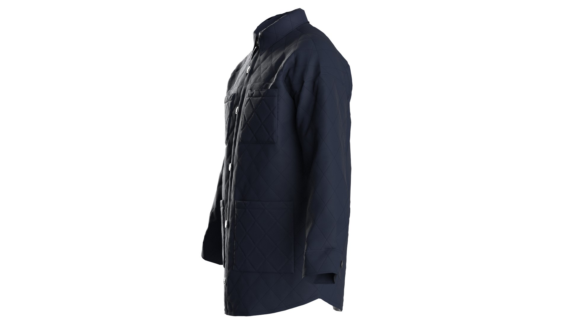 Male capitone jacket 3D model - TurboSquid 2178015