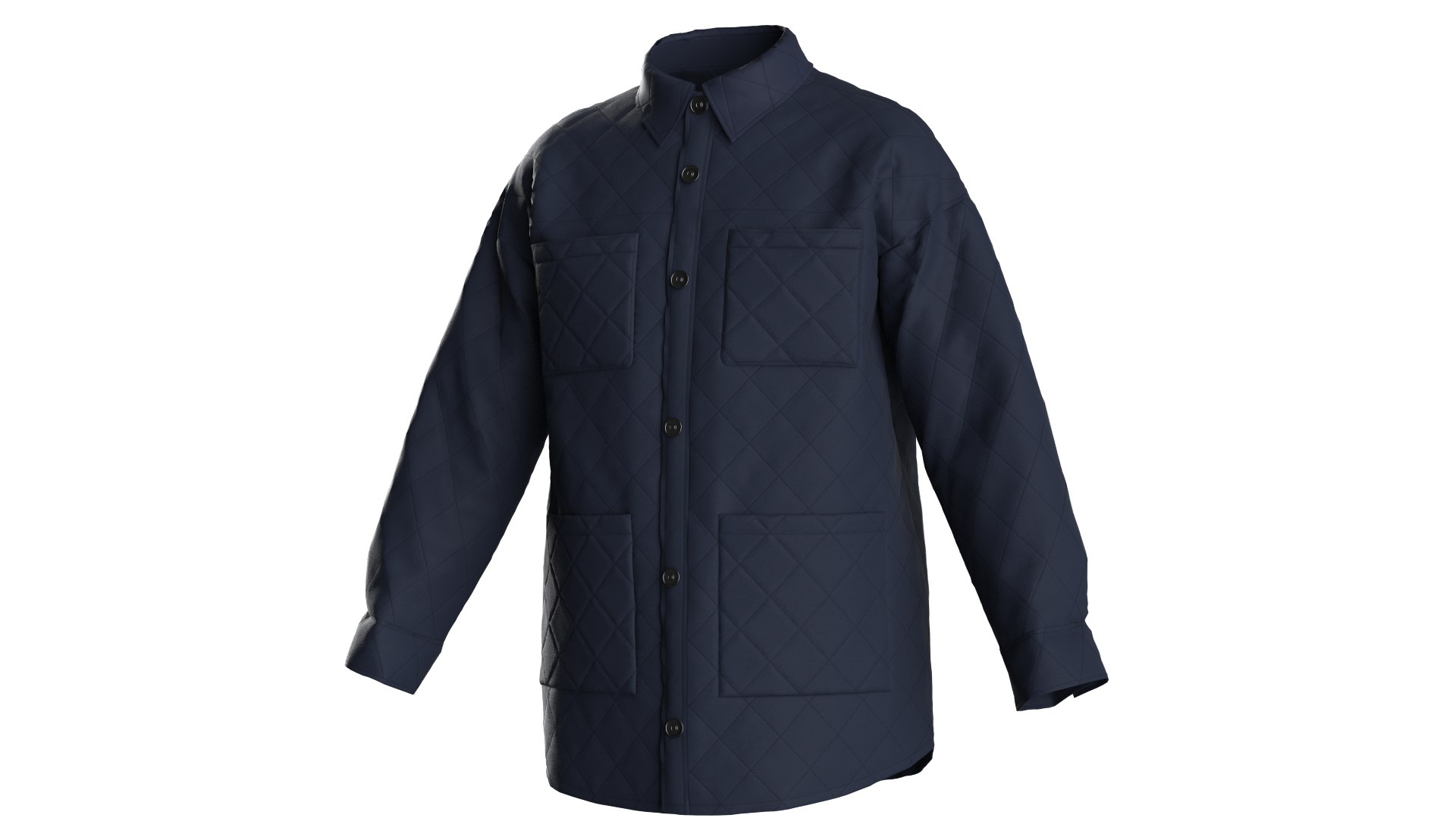 Male capitone jacket 3D model - TurboSquid 2178015