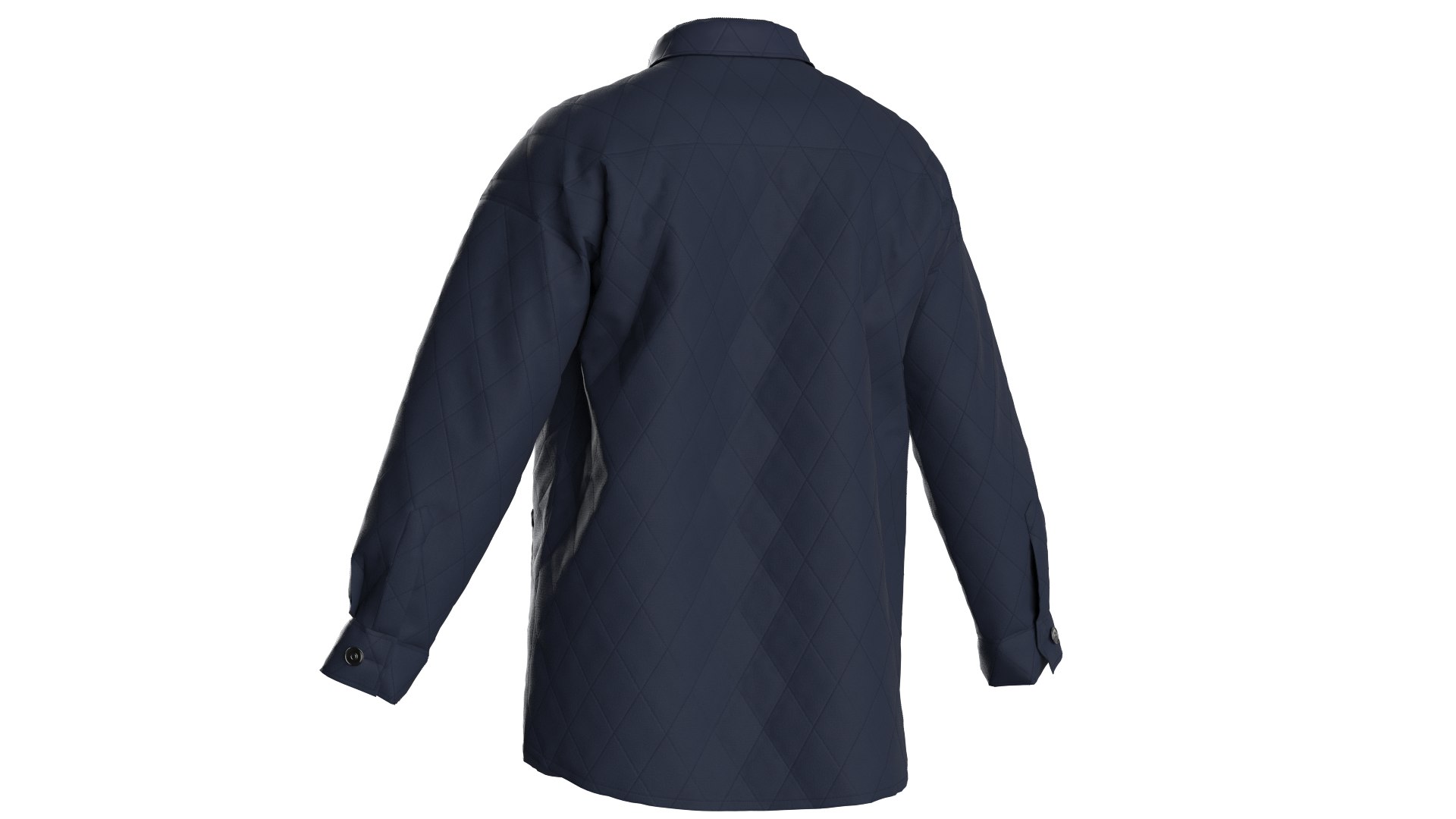 Male capitone jacket 3D model - TurboSquid 2178015