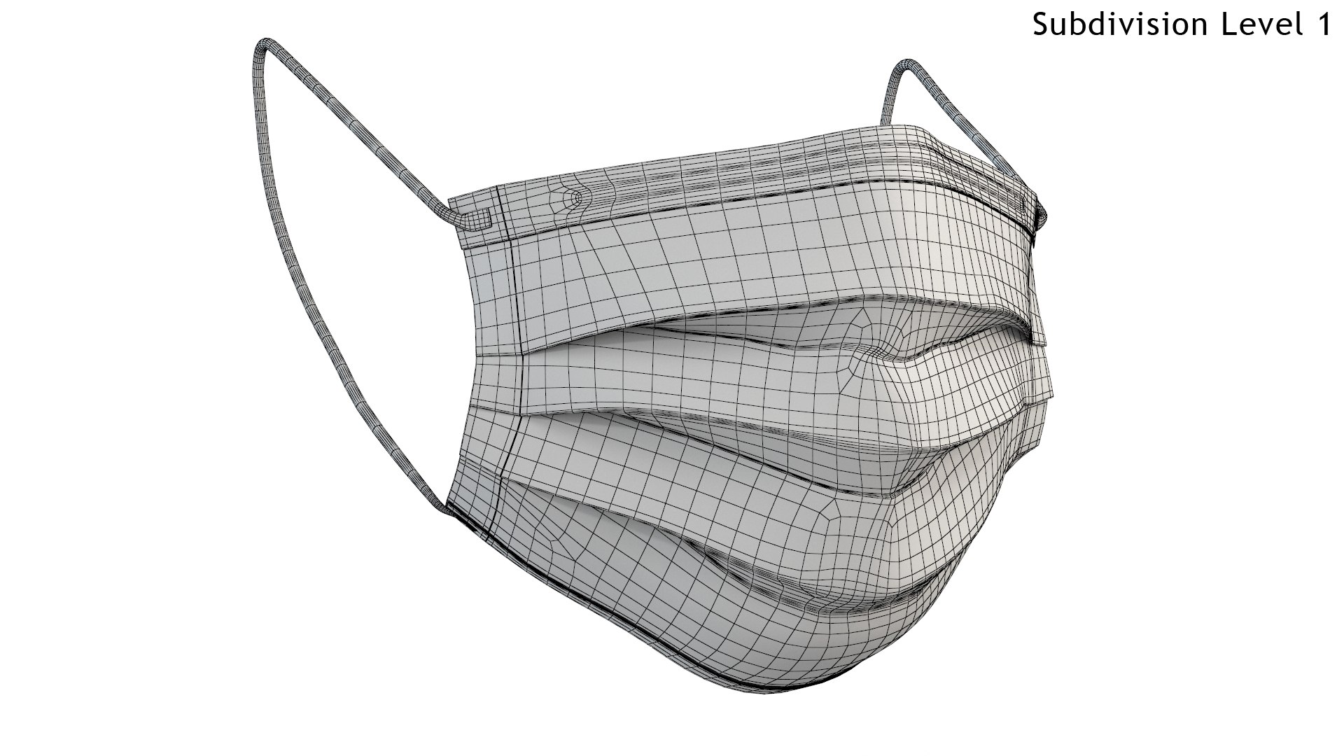 Surgical Mask 3D Model – High-Quality And Photorealistic Model ...