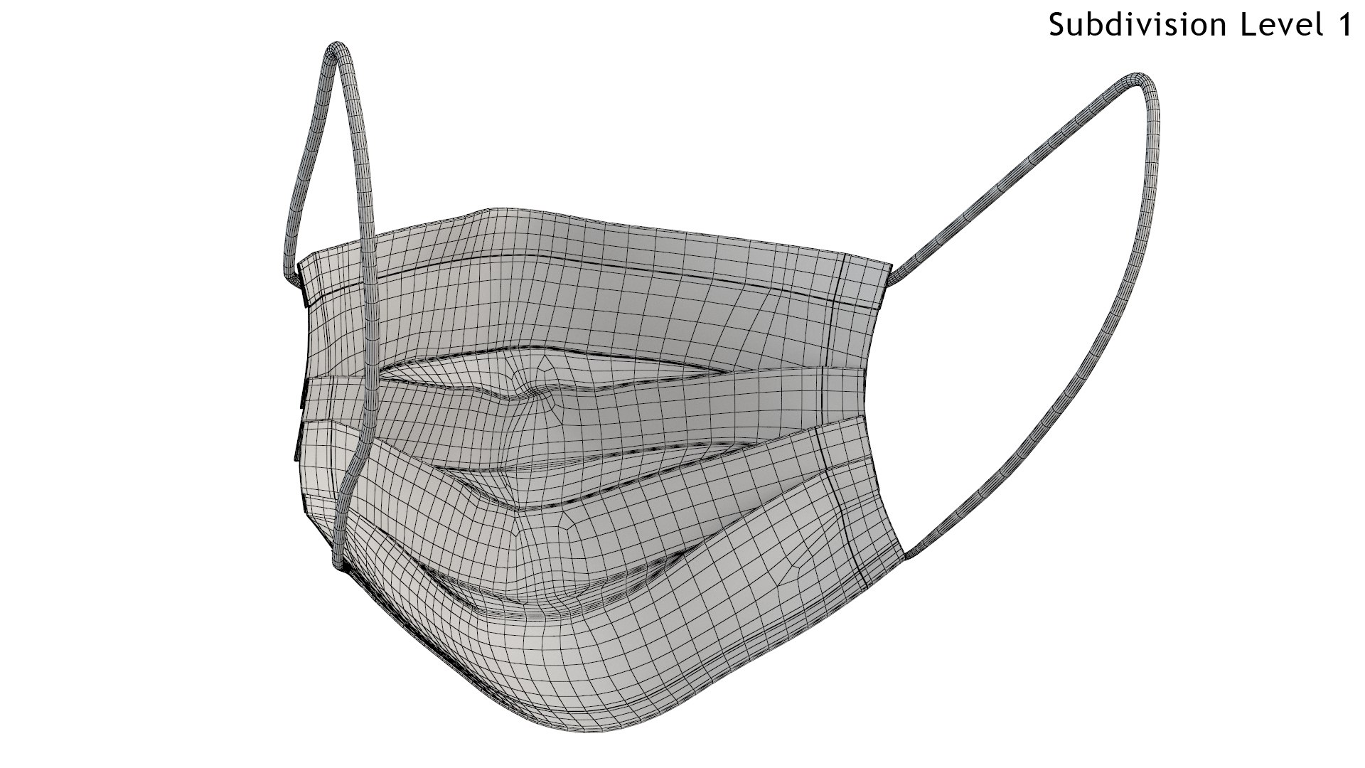 Surgical Mask 3D Model – High-Quality And Photorealistic Model ...