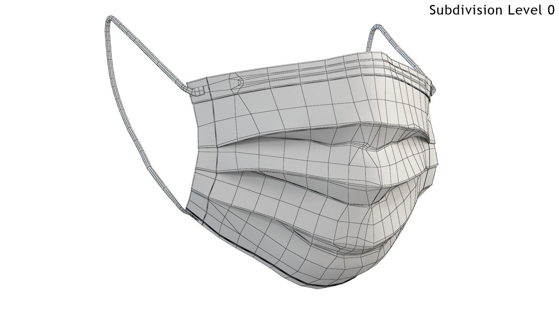Surgical Mask 3D Model – High-Quality And Photorealistic Model ...