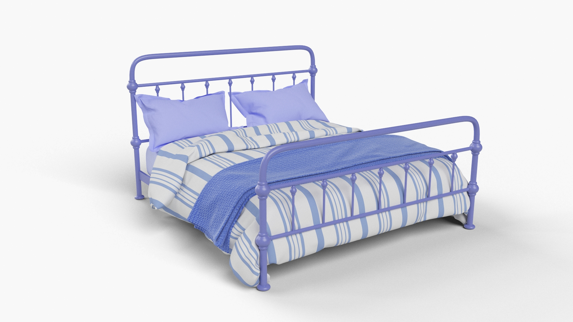 Metal Bed 3D Model - TurboSquid 1658680