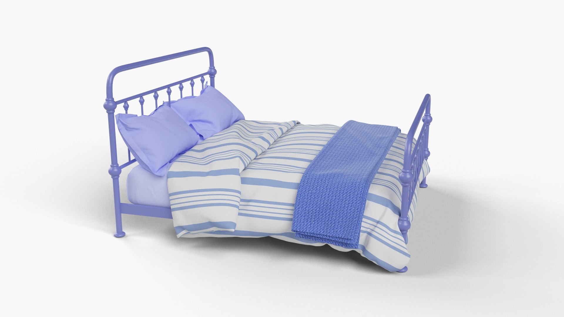 Metal Bed 3D Model - TurboSquid 1658680