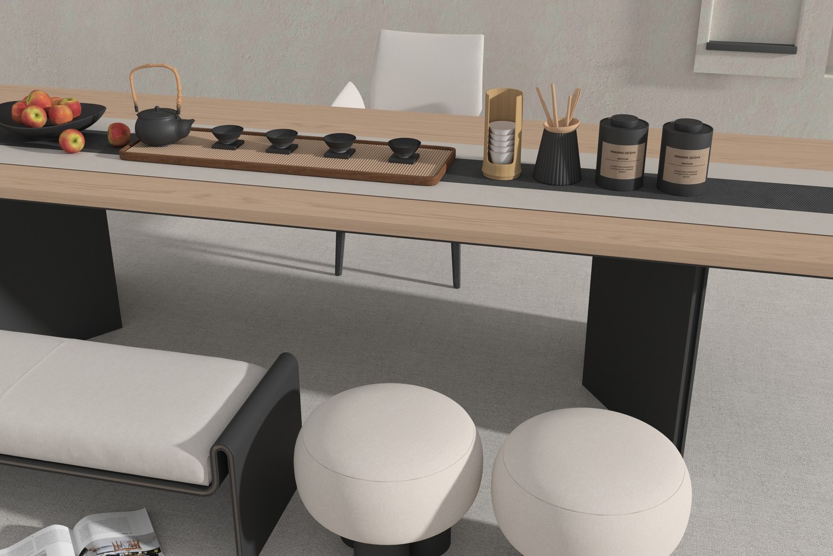 3D Model Realistic Modern Desk - TurboSquid 2196980