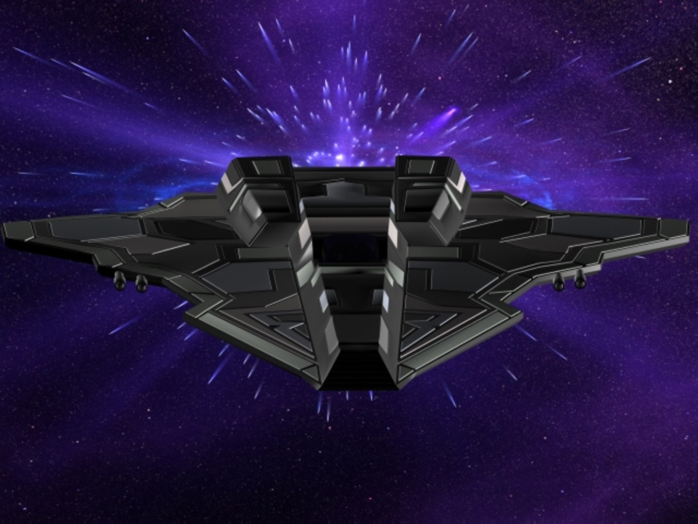Hawk Fighter Spacecraft 3ds