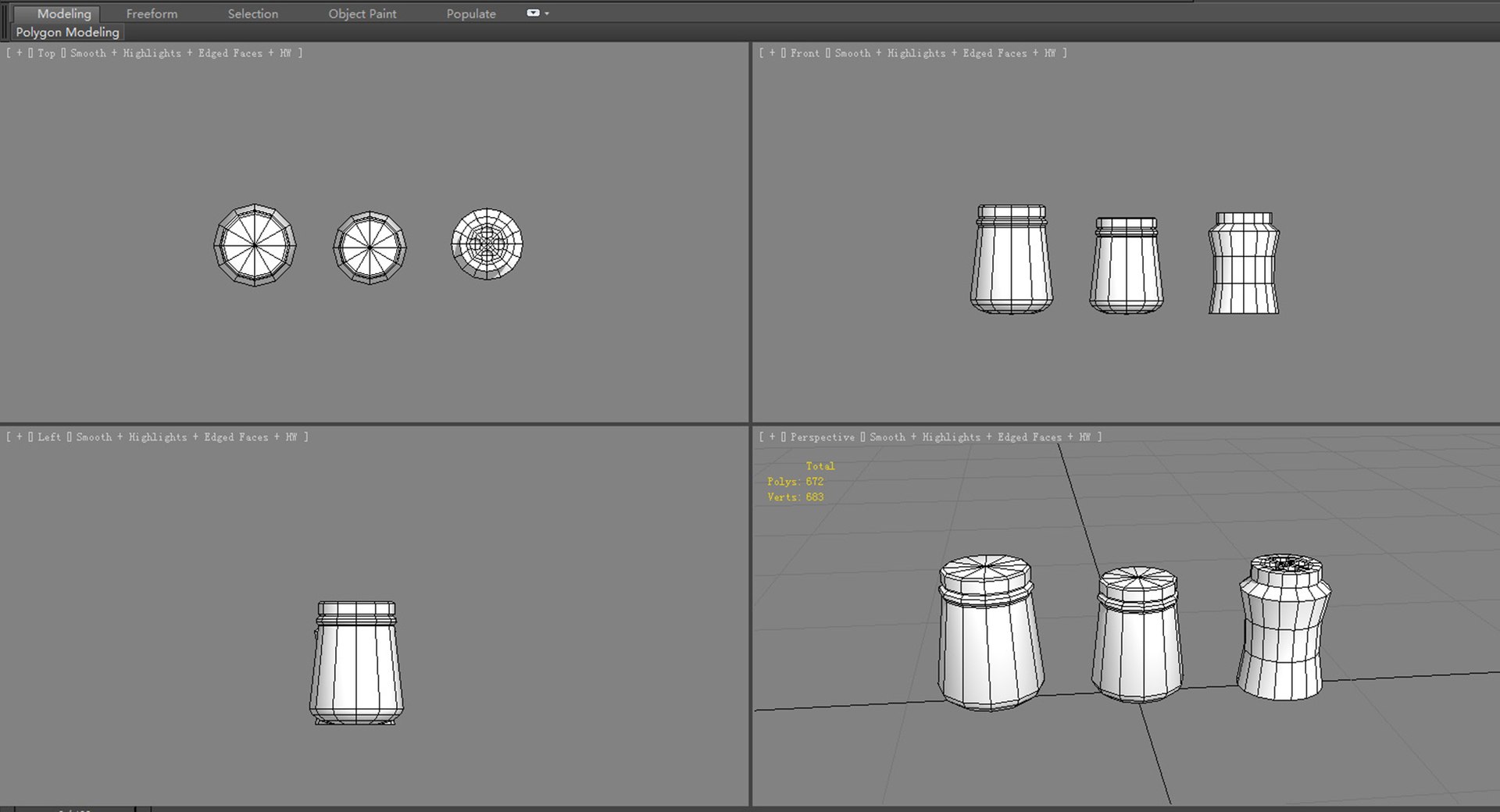 Cartoon seasoning bottles 3D model - TurboSquid 1936764