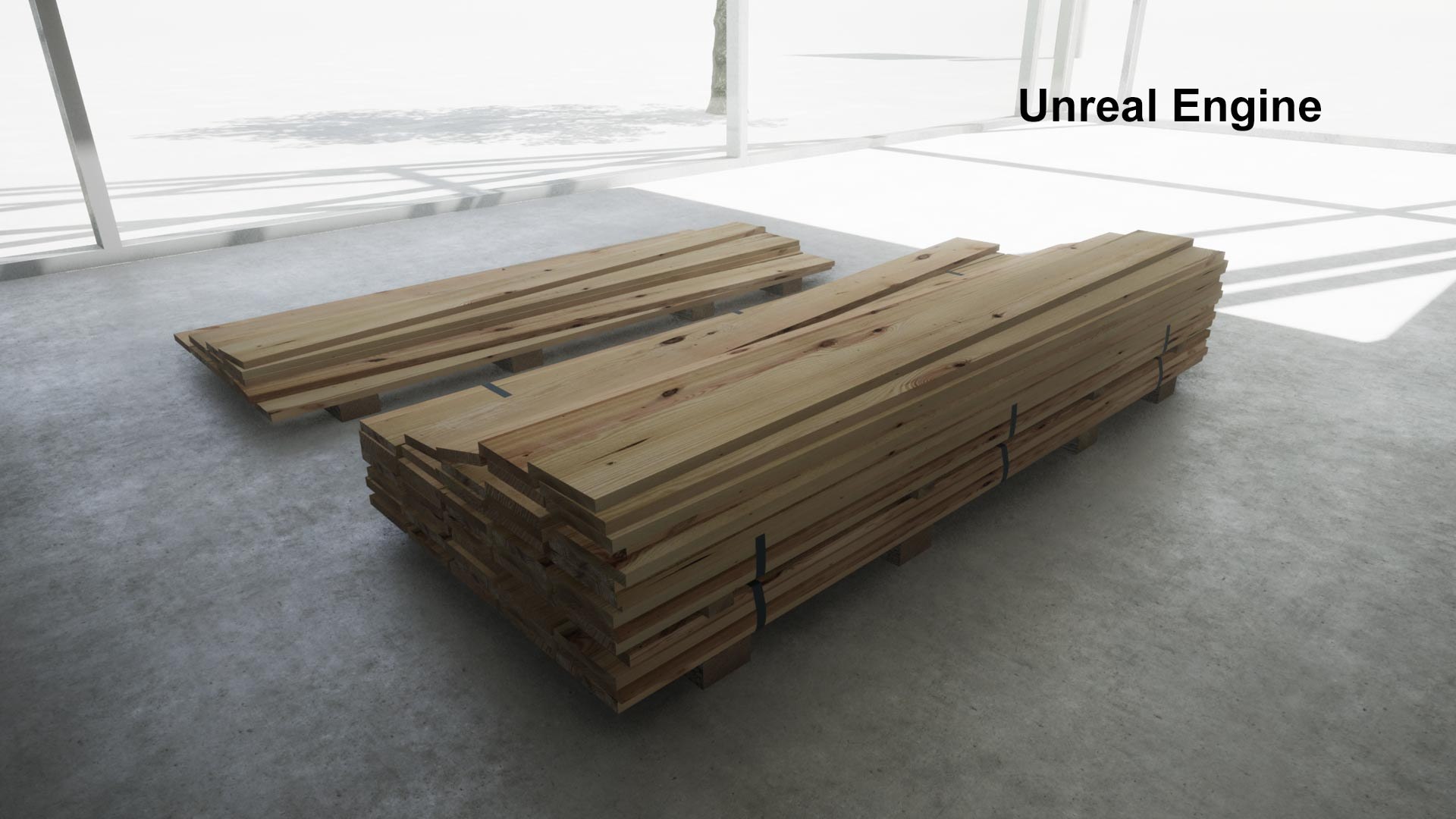 Stack Of Wooden Planks PBR 2 3D Model - TurboSquid 2185563