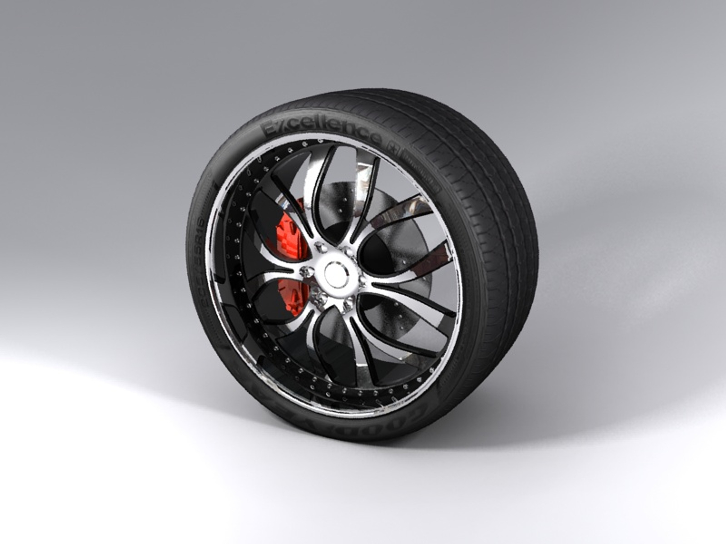 free fbx mode vehicle wheel