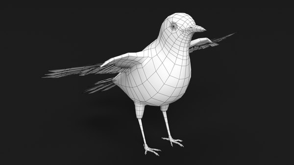 3D cartoon bluebird bird - TurboSquid 1681255