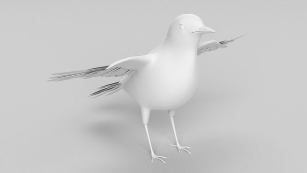 3D cartoon bluebird bird - TurboSquid 1681255