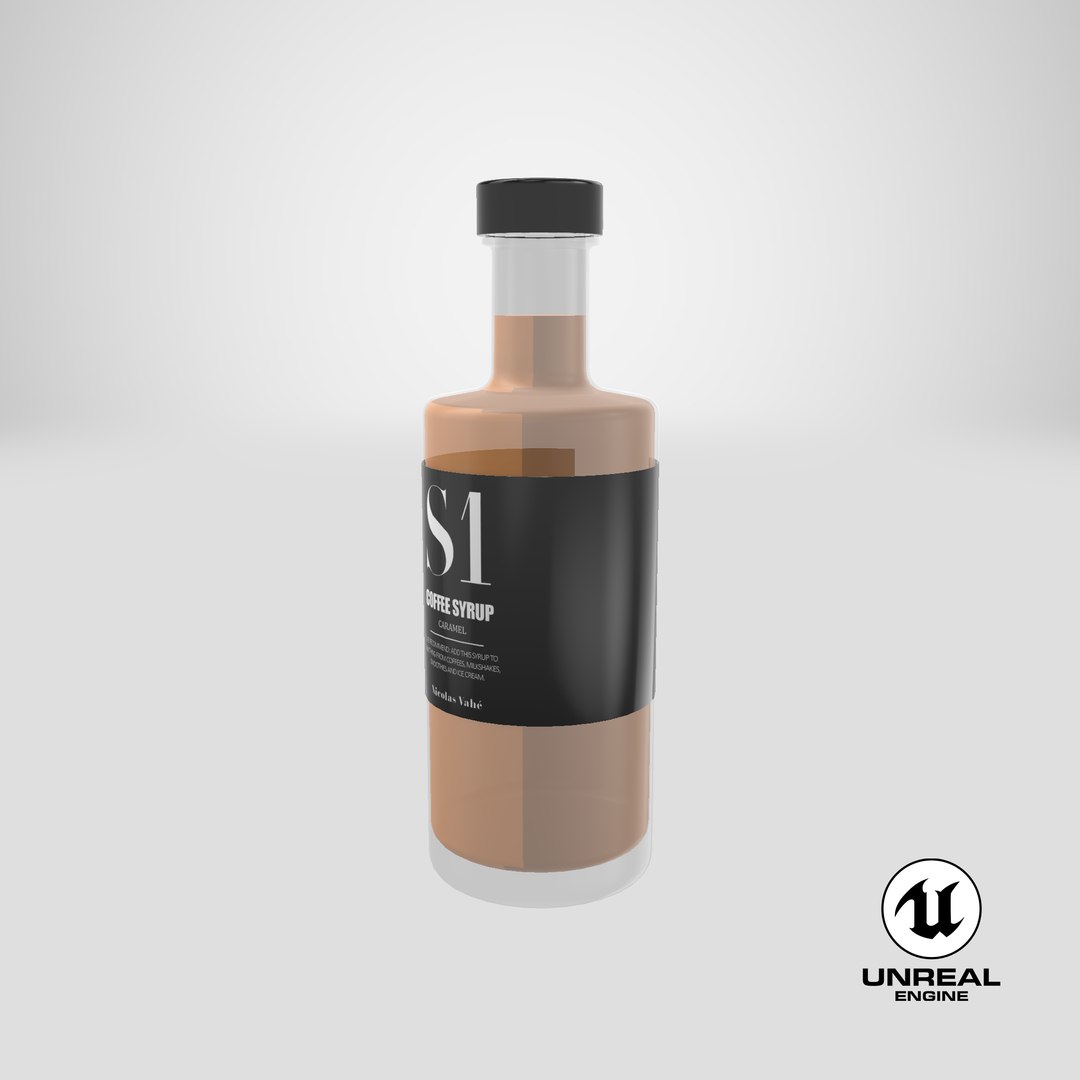 Realistic Caramel Syrup 3D - TurboSquid 1465685