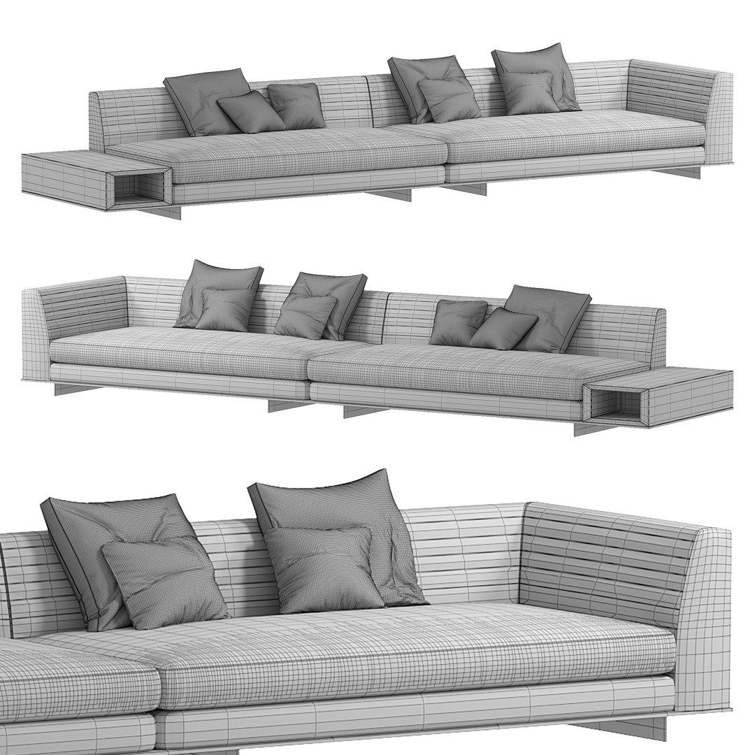 3D Roger SOFA By Minotti - TurboSquid 1947528