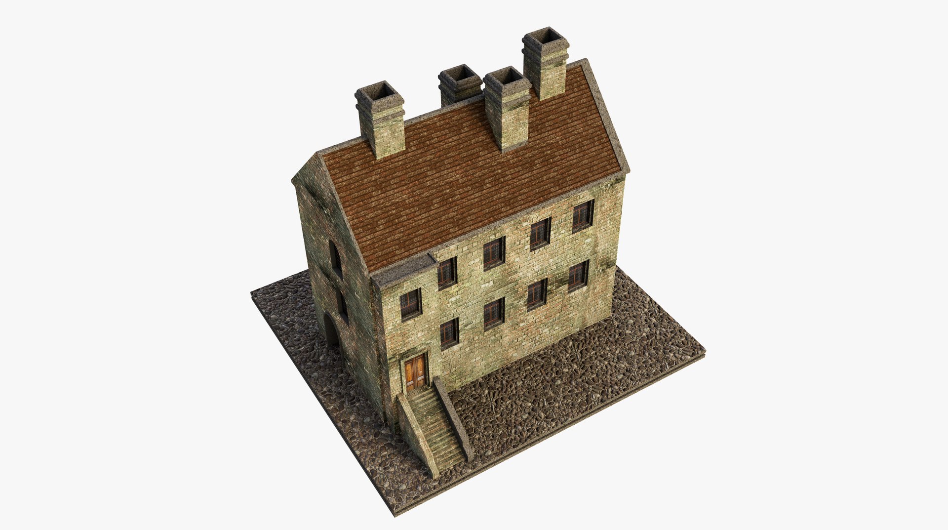 3D Model Anciend Old Building - TurboSquid 2154805