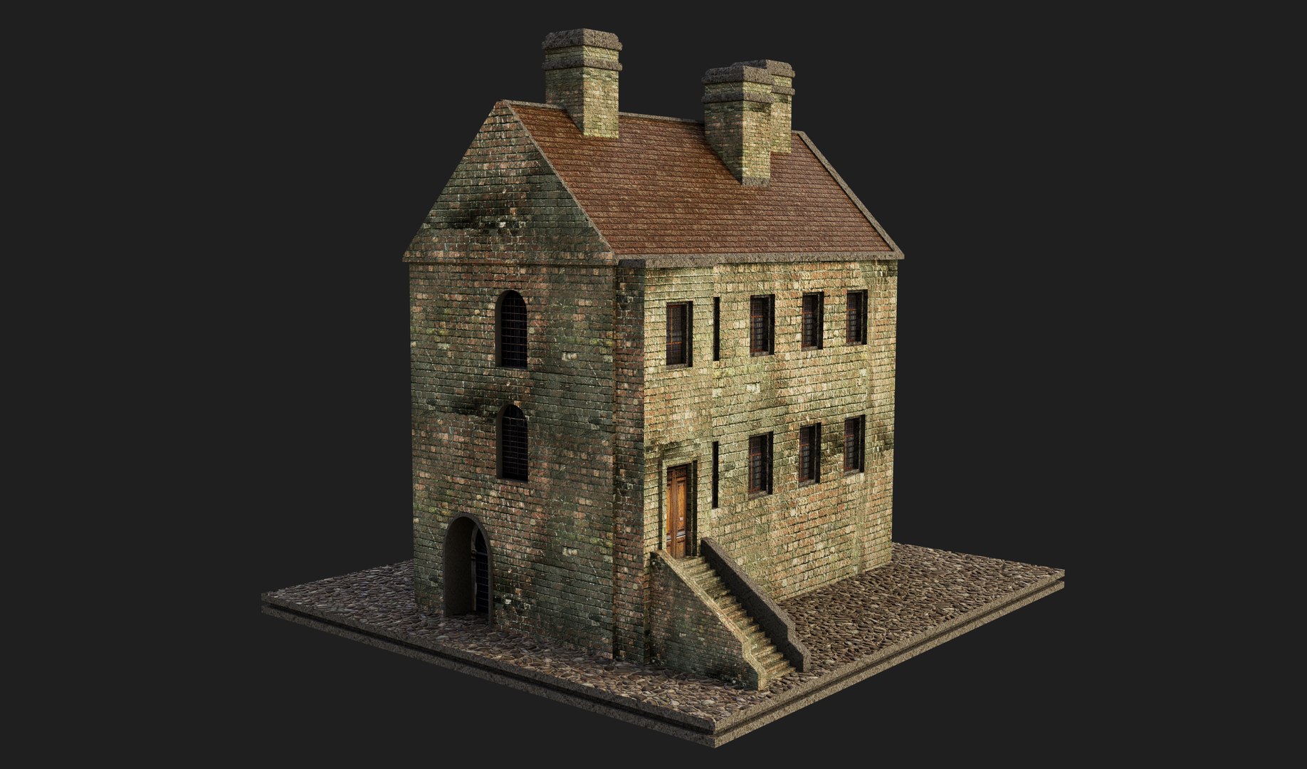3D Model Anciend Old Building - TurboSquid 2154805