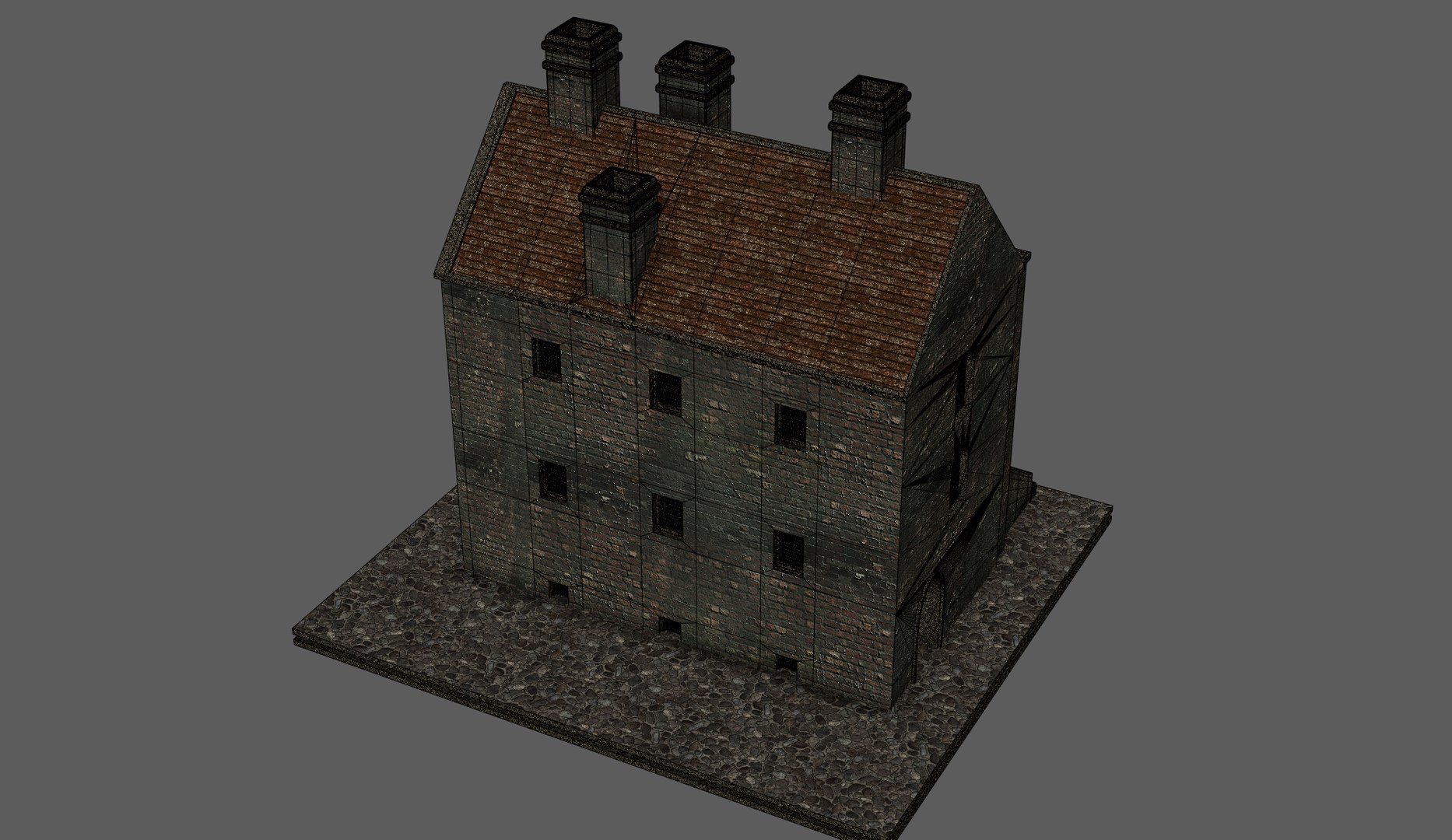 3D Model Anciend Old Building - TurboSquid 2154805