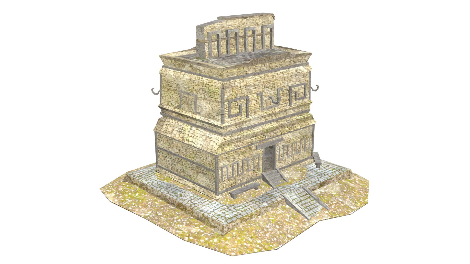 3D - Mayan Building Model - TurboSquid 1593758