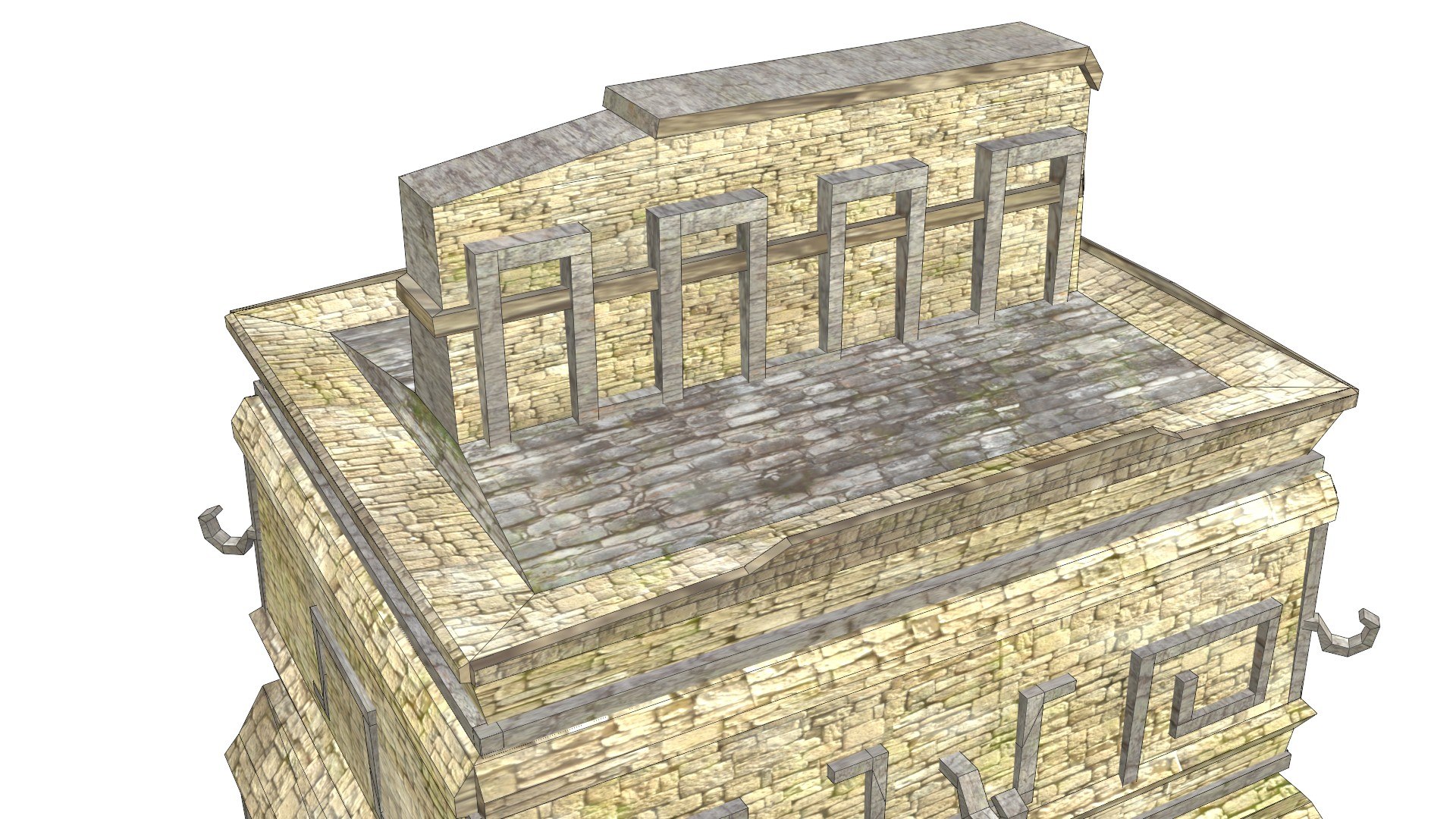 3D - Mayan Building Model - TurboSquid 1593758