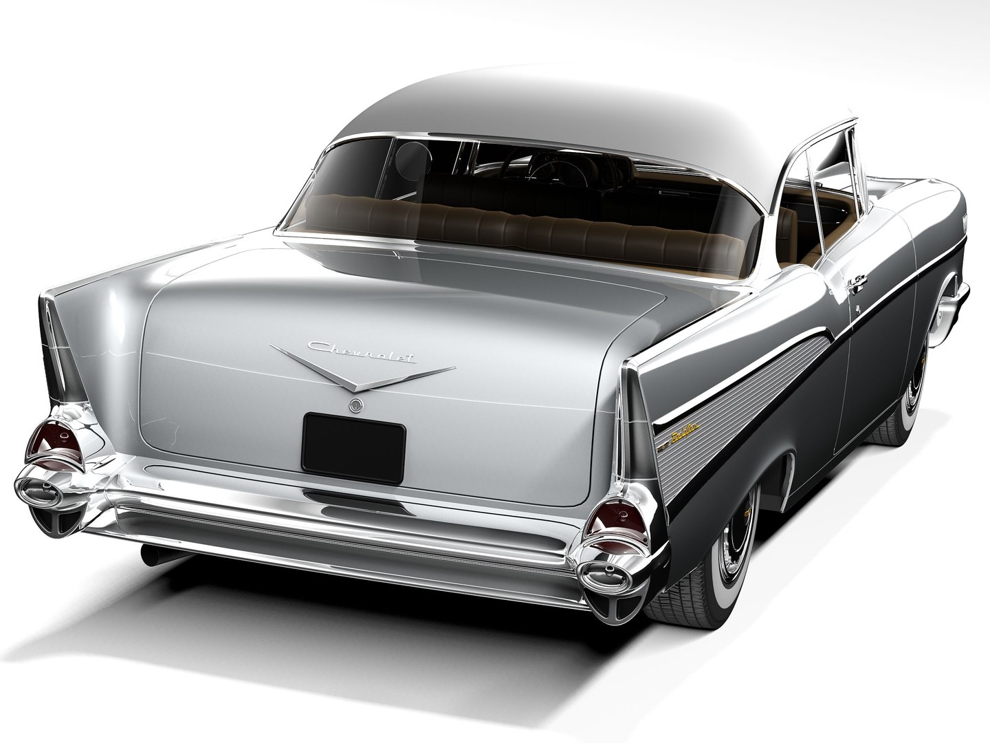 Chevrolet Bel Air Coupe 1957 3D Model - TurboSquid 2214491