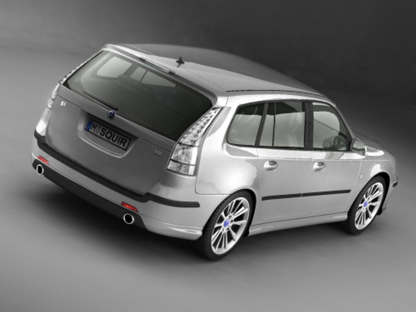 3d Model Saab 9-3 Sportcombi Sport