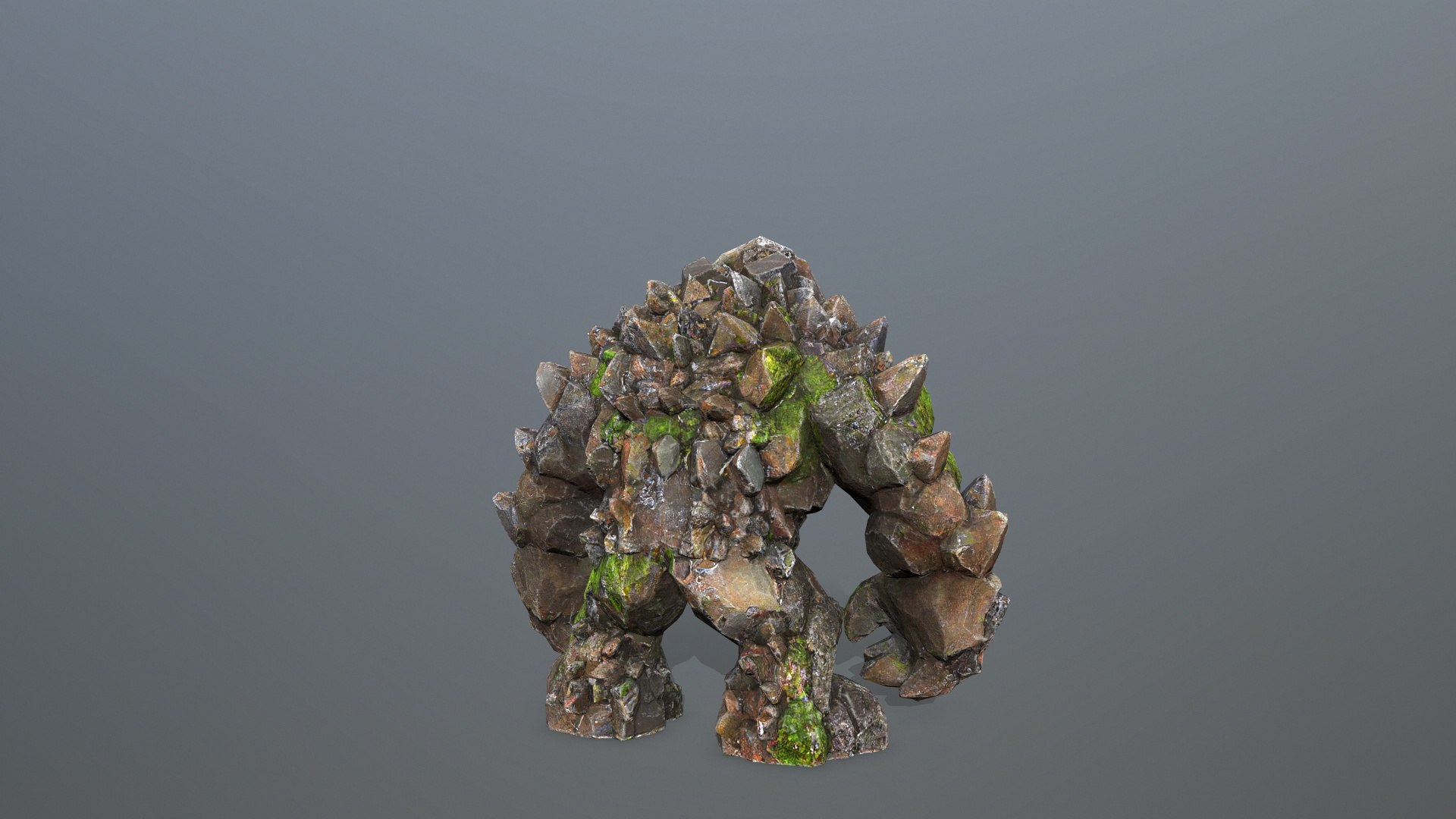 3D Stone Monster - TurboSquid 2386532