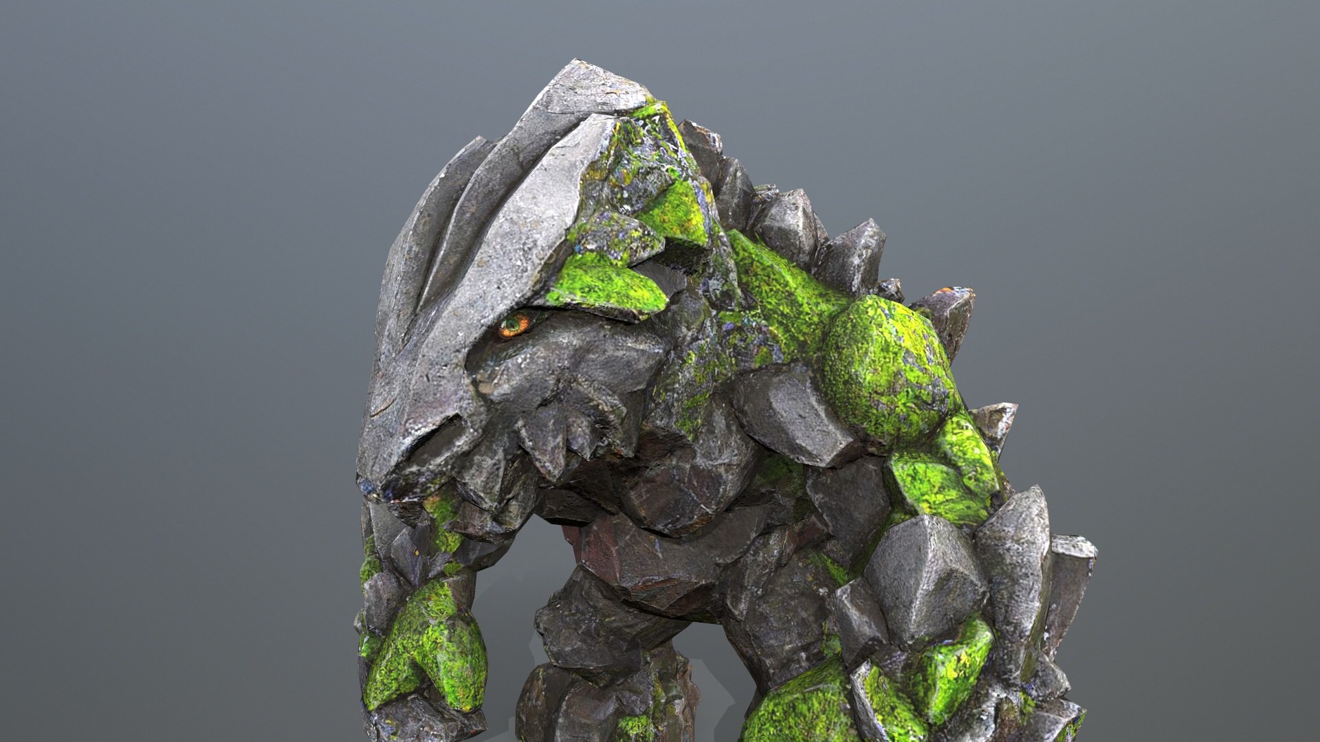 3D Stone Monster - TurboSquid 2386532