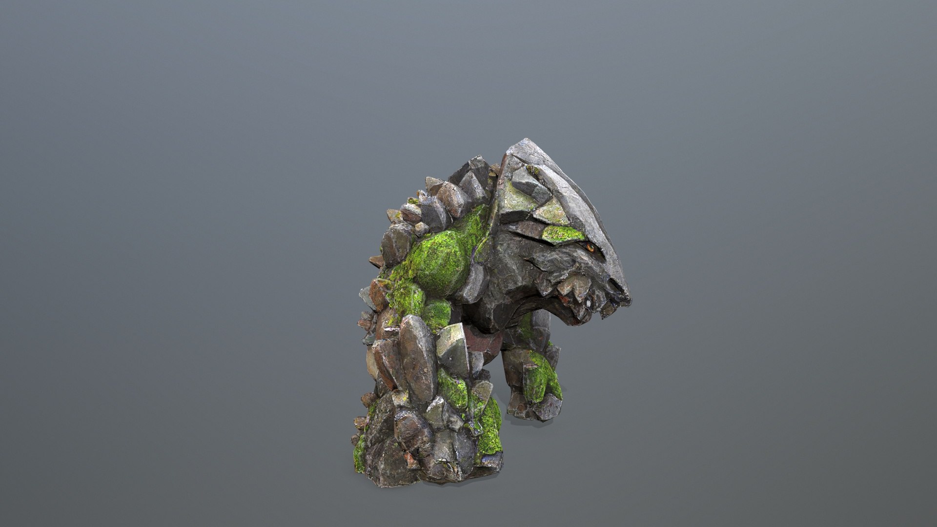3D Stone Monster - TurboSquid 2386532