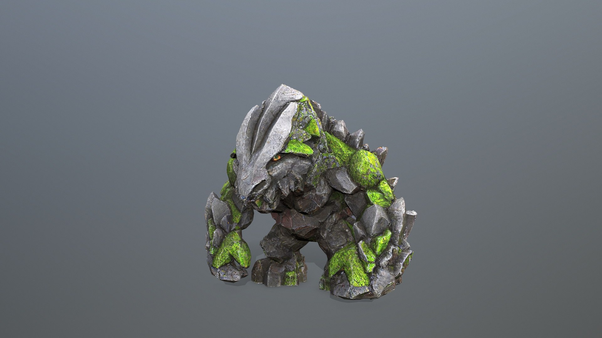 3D Stone Monster - TurboSquid 2386532
